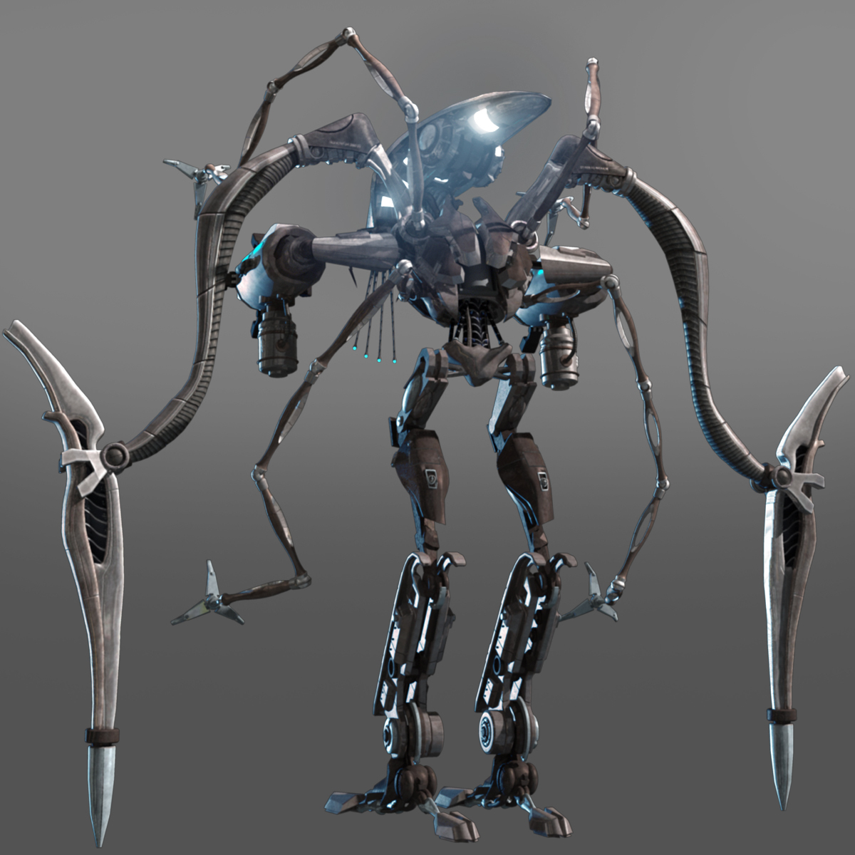 3ds max alien robot invasion