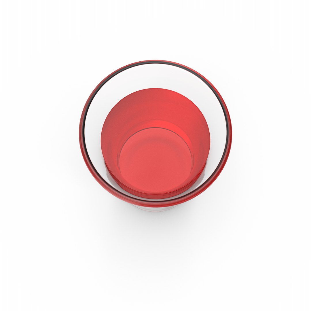 Red Vodka Glass 3D Model - TurboSquid 2056929
