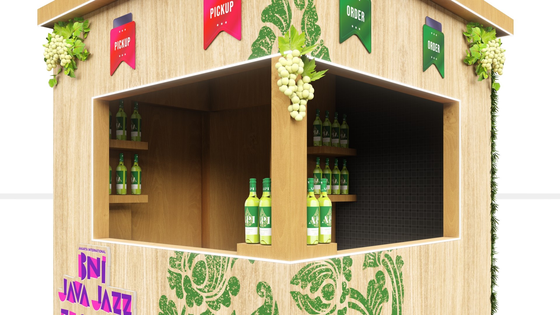 200x200 cm booth available for build 3D model - TurboSquid 2109432