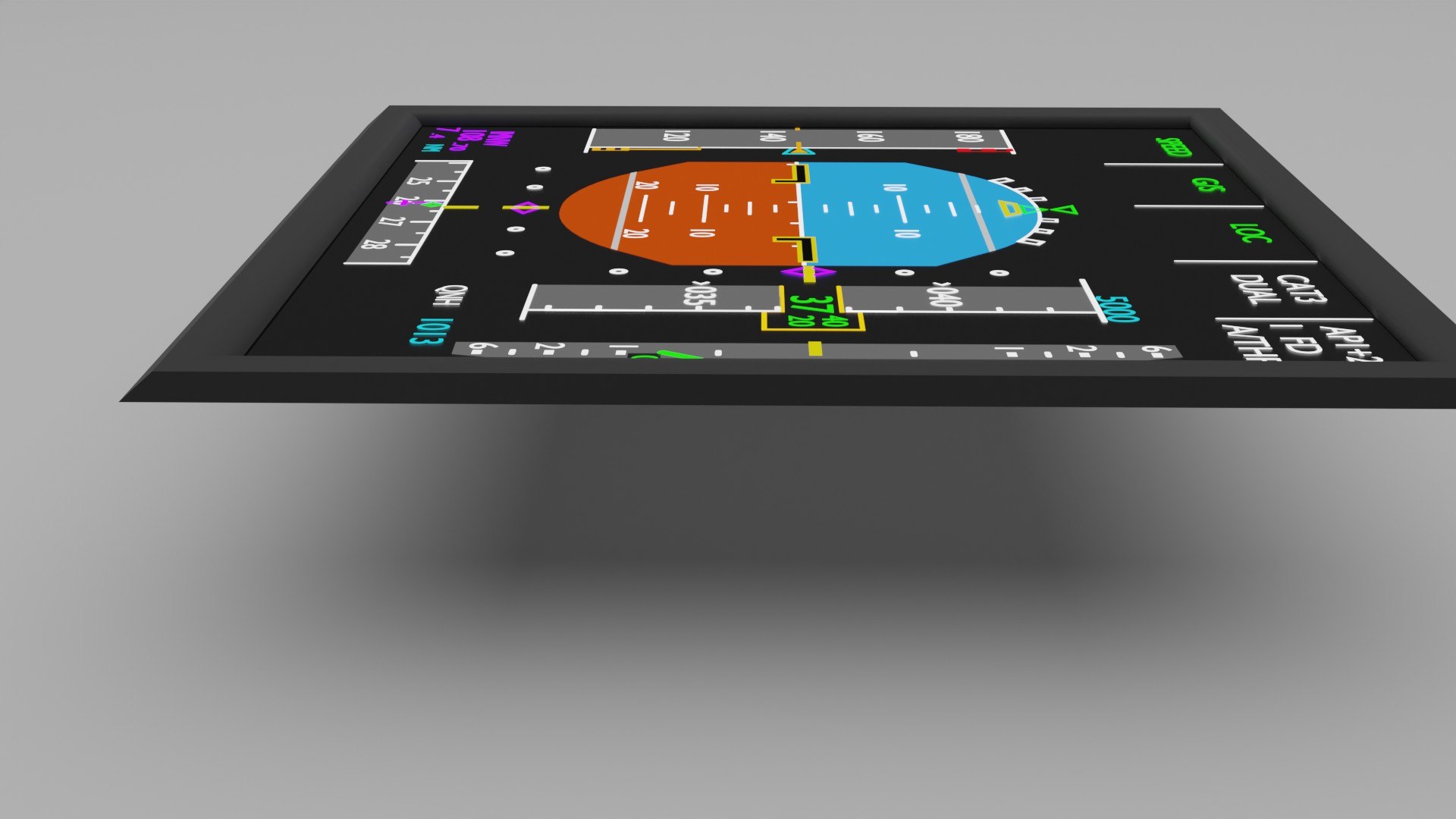 Primary Flight Display 3D Model - TurboSquid 2122650