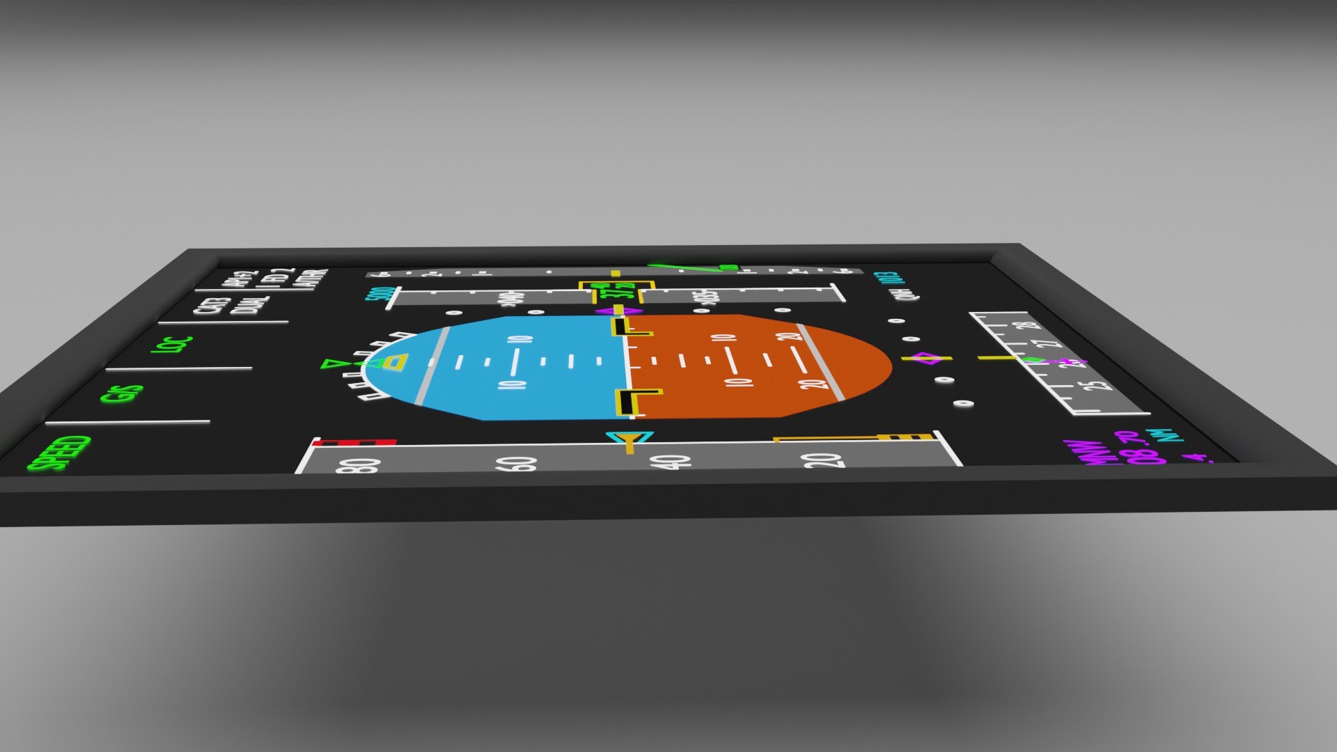 Primary Flight Display 3D Model - TurboSquid 2122650