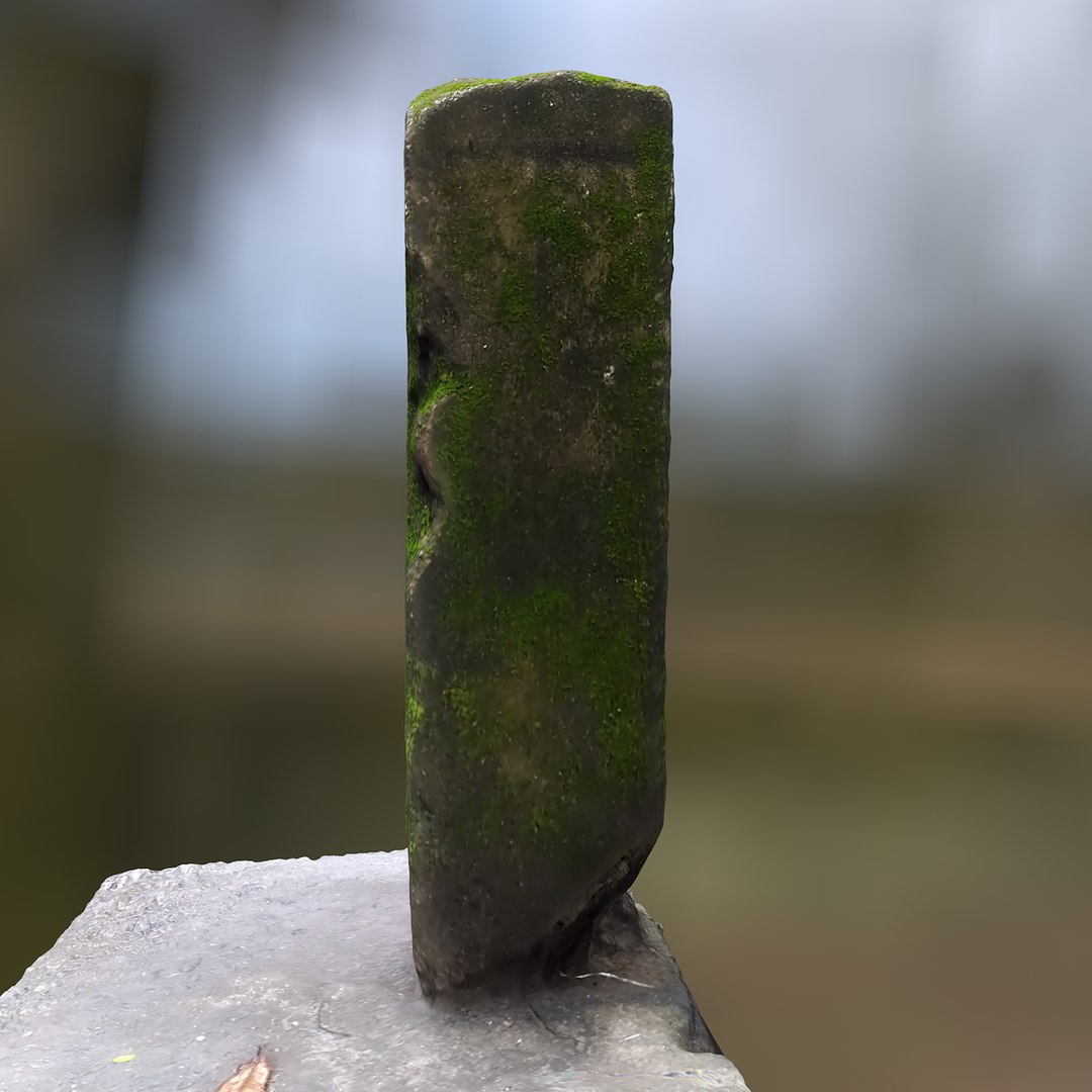 Scan Concrete Pillar Moss 3D Model - TurboSquid 1304346
