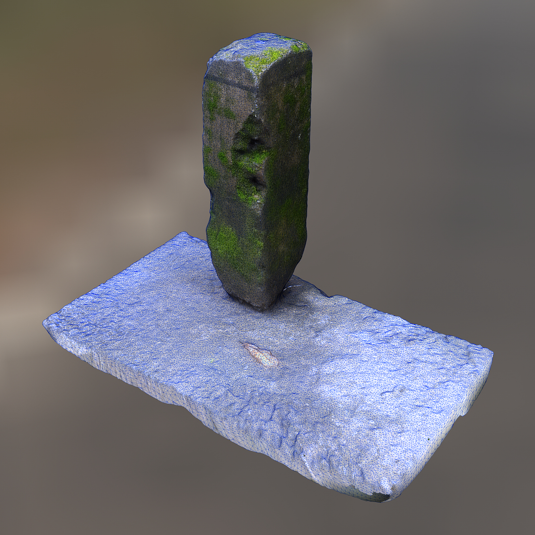 Scan concrete pillar moss 3D model - TurboSquid 1304346