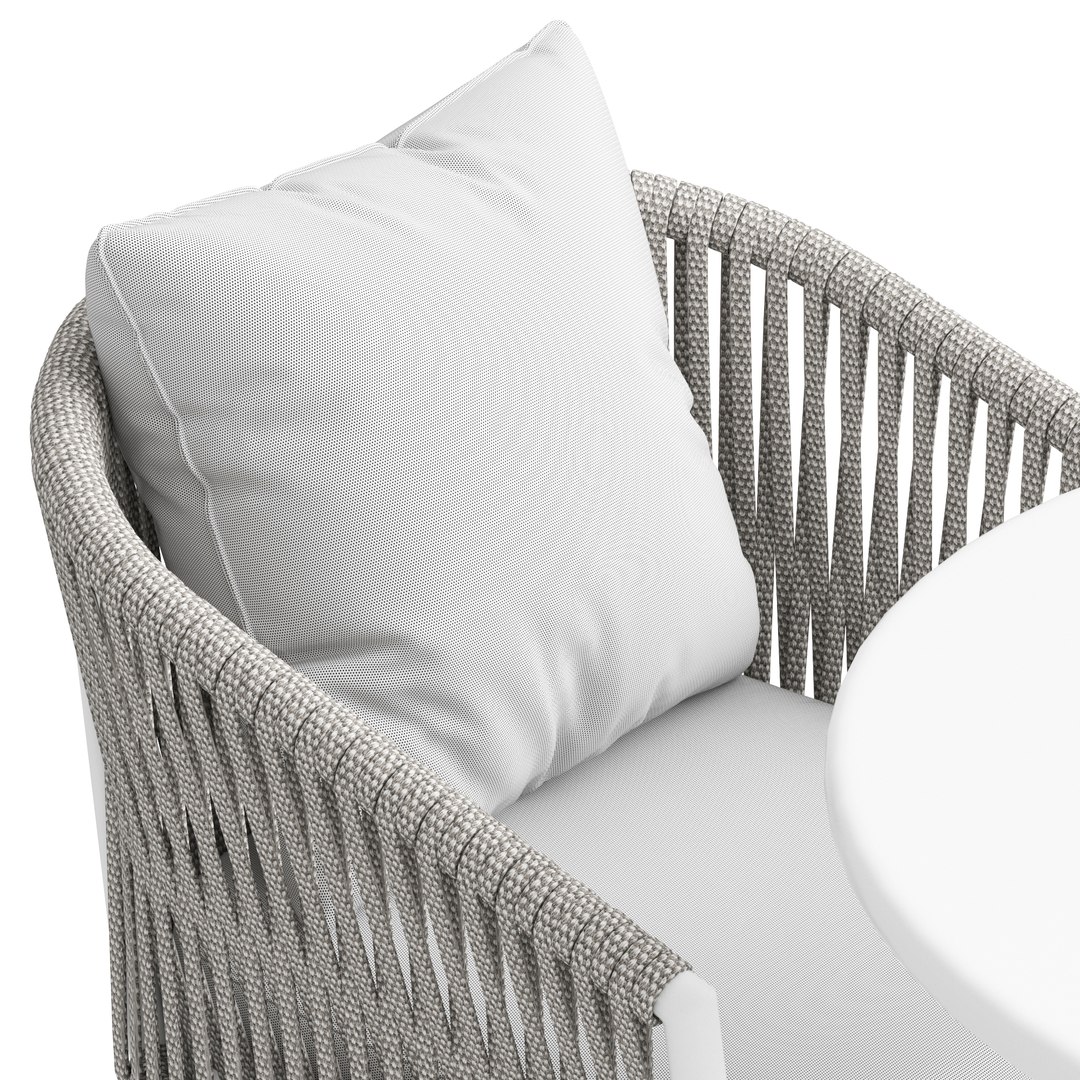 3D Coco Republic Catalina Bar Chair and Oslo Table - TurboSquid 2165961