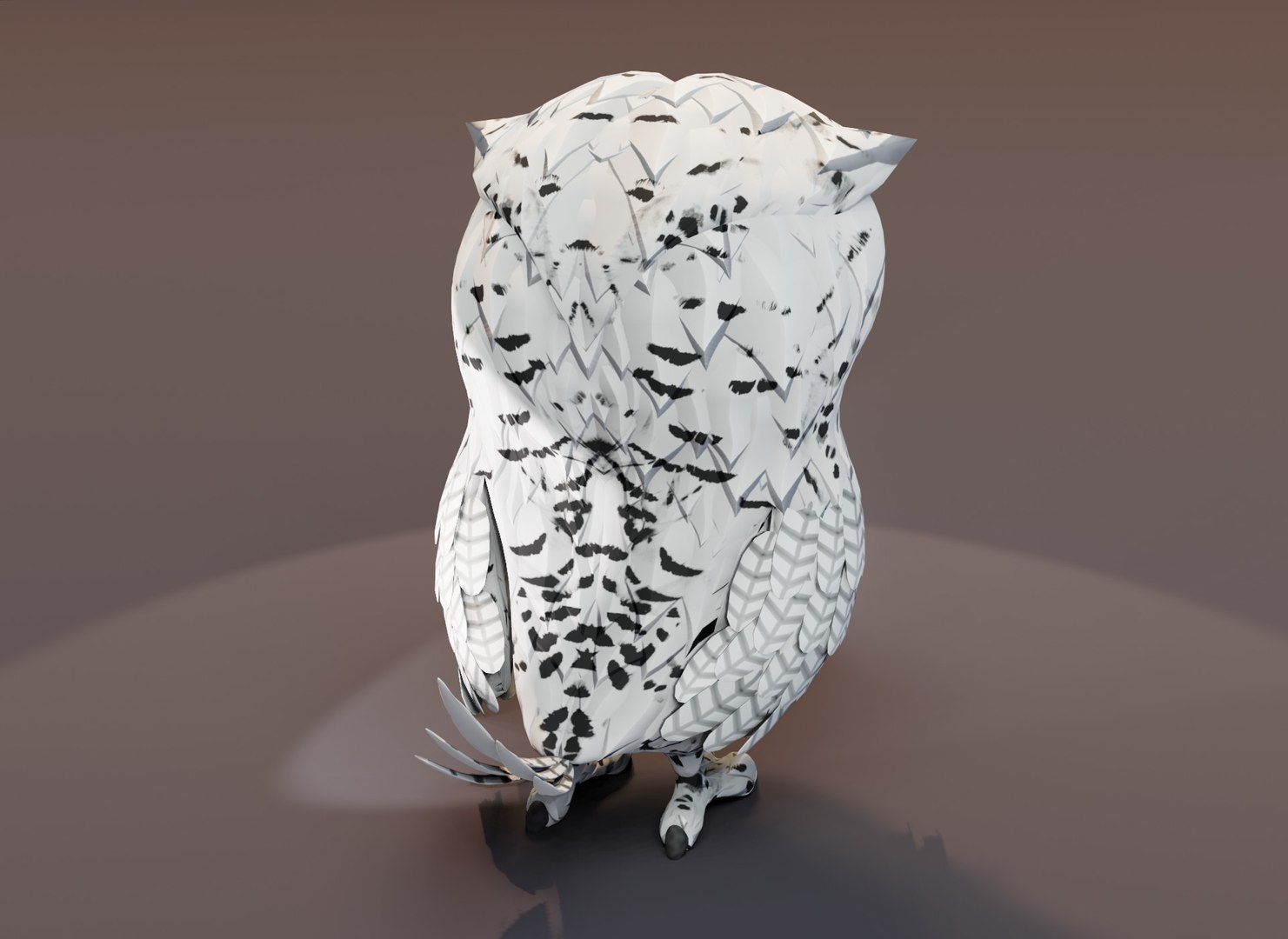 3D Cartoon Snowy Owl 3D Model - TurboSquid 1770358