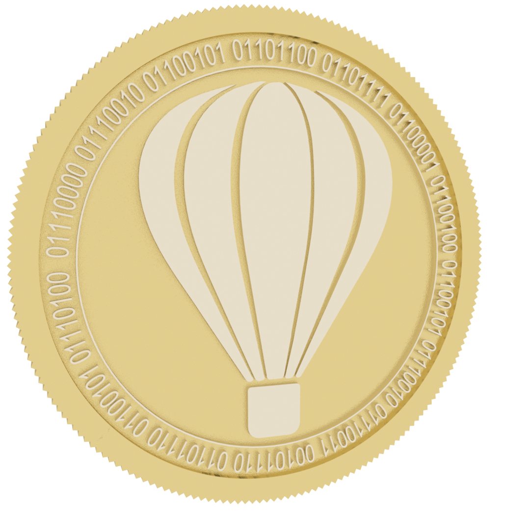 3D tripio gold coin model - TurboSquid 1557486