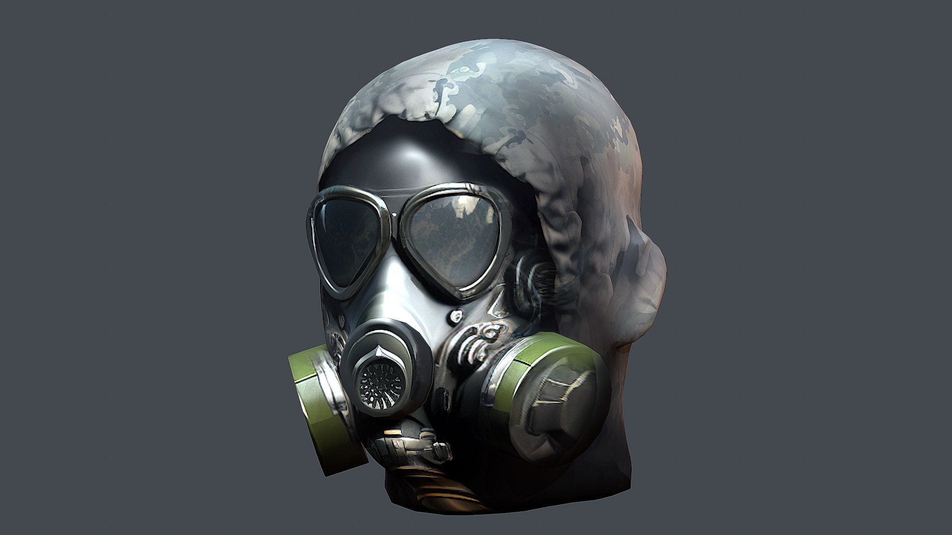 Gas Mask Helmet 3D Model - TurboSquid 2028699
