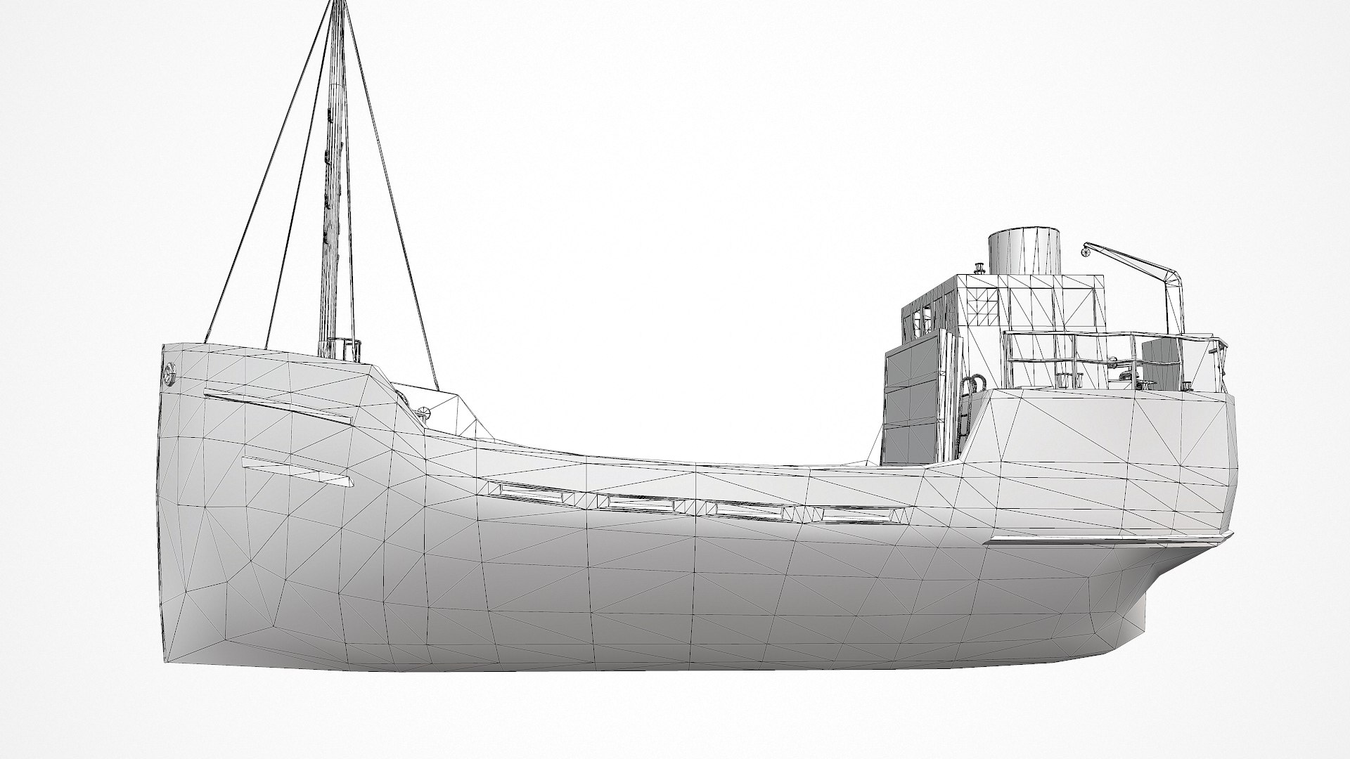 3D Cargo Ship Boat Pbr Model - TurboSquid 1661169
