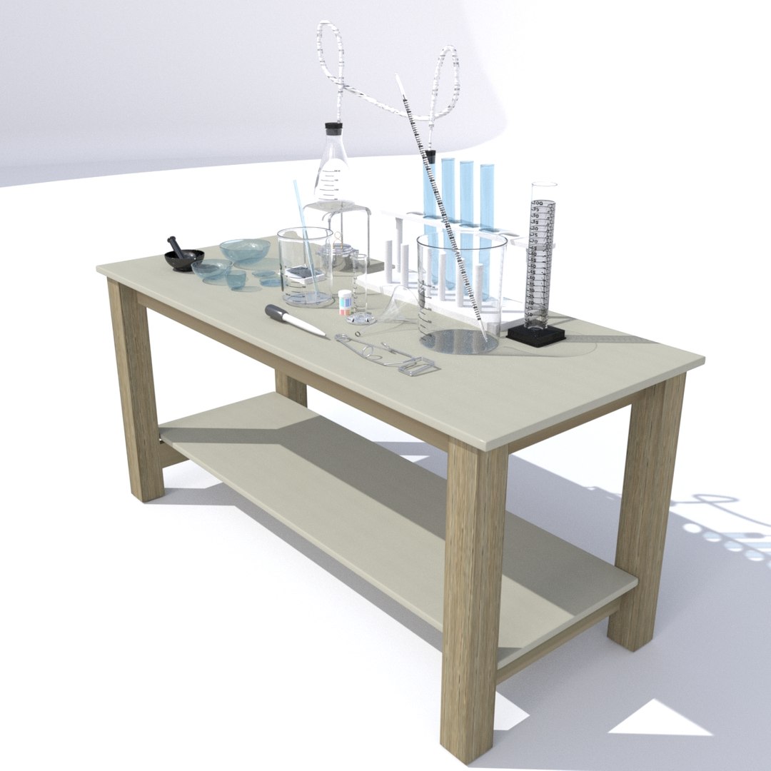 Chemistry Lab Table 3ds