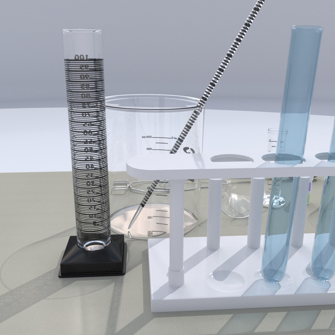 Chemistry Lab Table 3ds