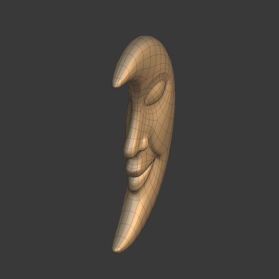 3D Model Cartoon Moon - TurboSquid 1647279