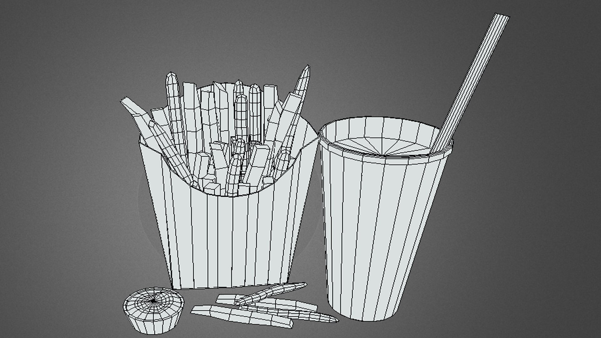 Free 3D Model French Fries - TurboSquid 1816698