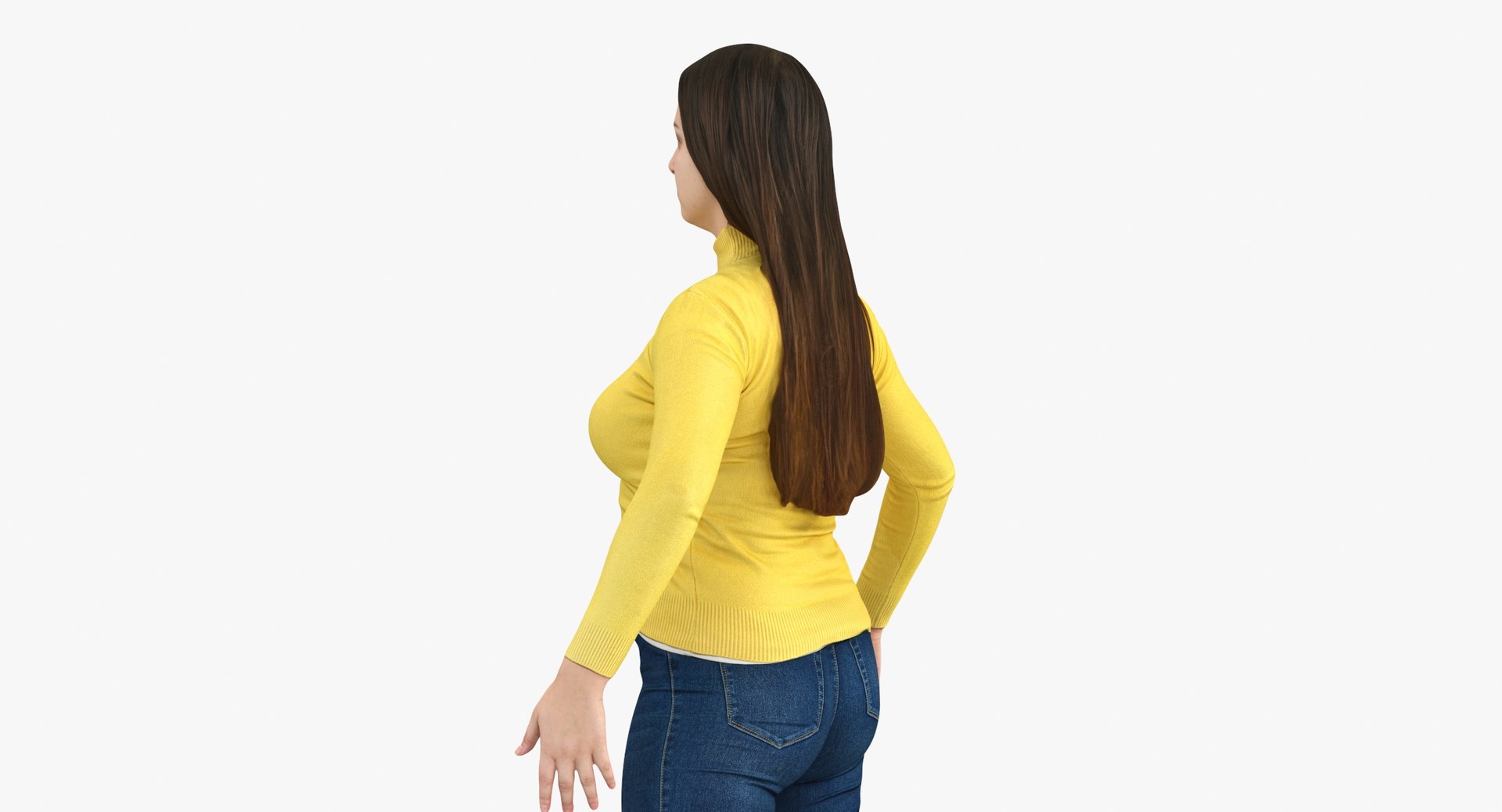 3D Debra Casual Autumn A Pose - TurboSquid 2117239