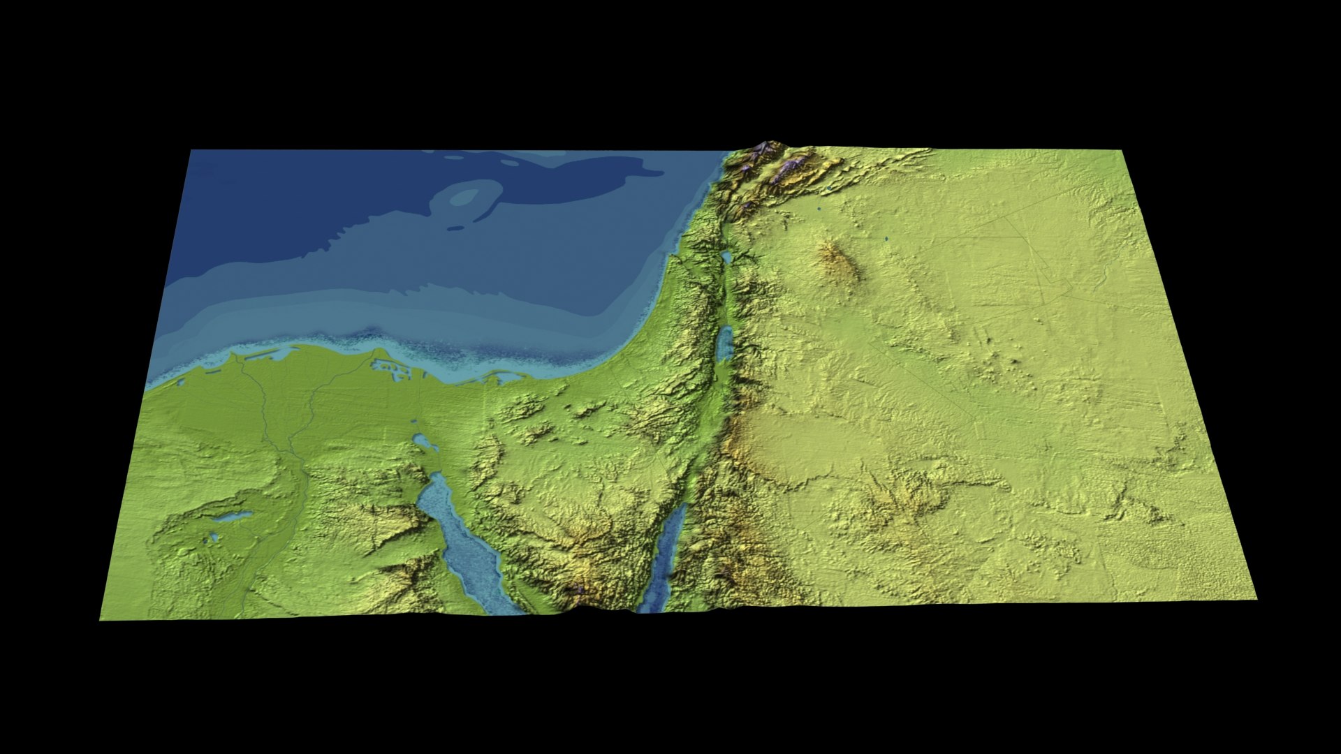 Israel Maps 3d Model
