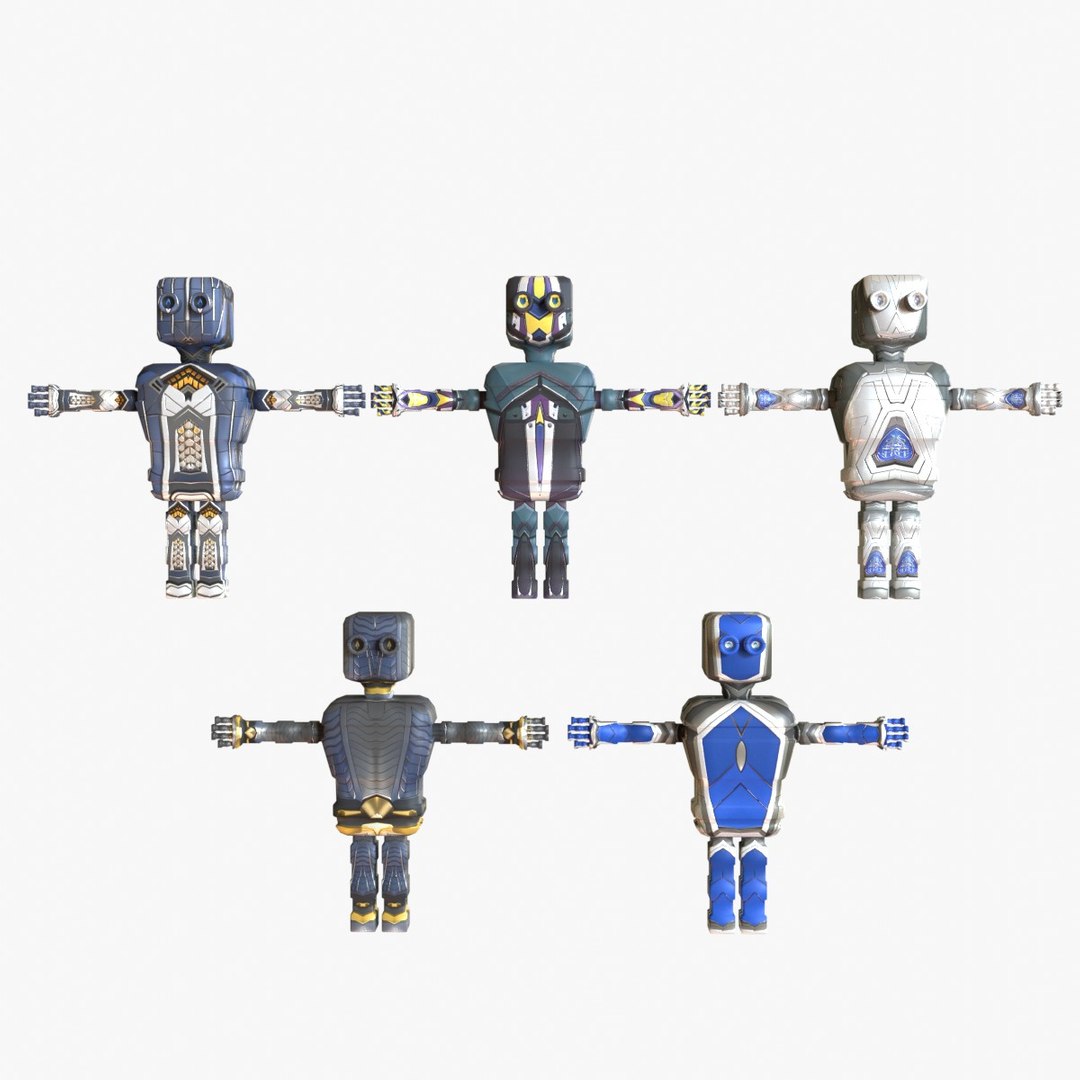 Robot Pack 3 3D model - TurboSquid 2002760