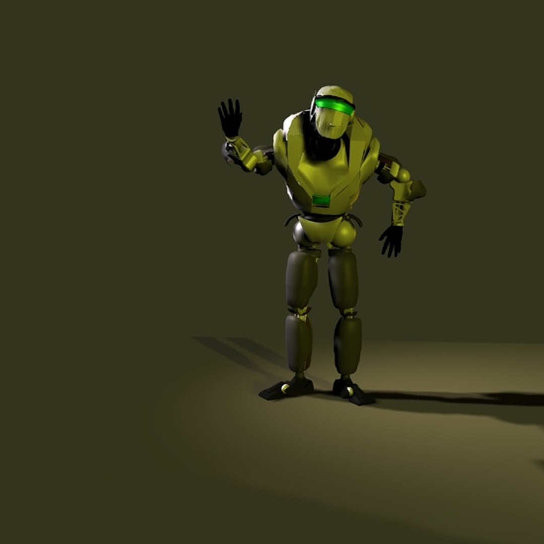 robot character 3d model