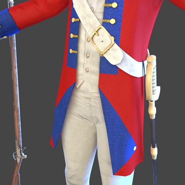 3D british redcoat soldier - TurboSquid 1456538