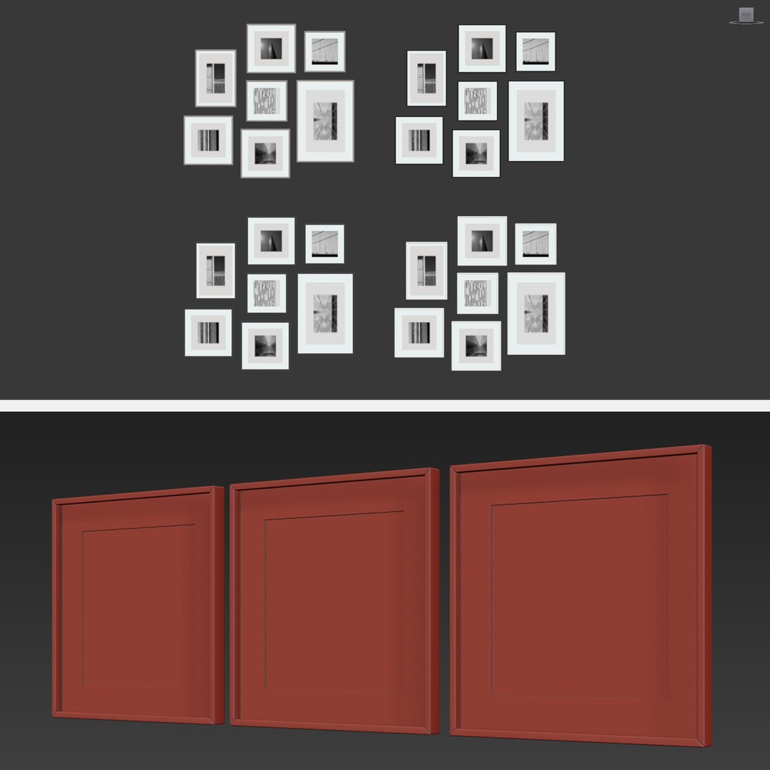 3D picture frames model - TurboSquid 1348716