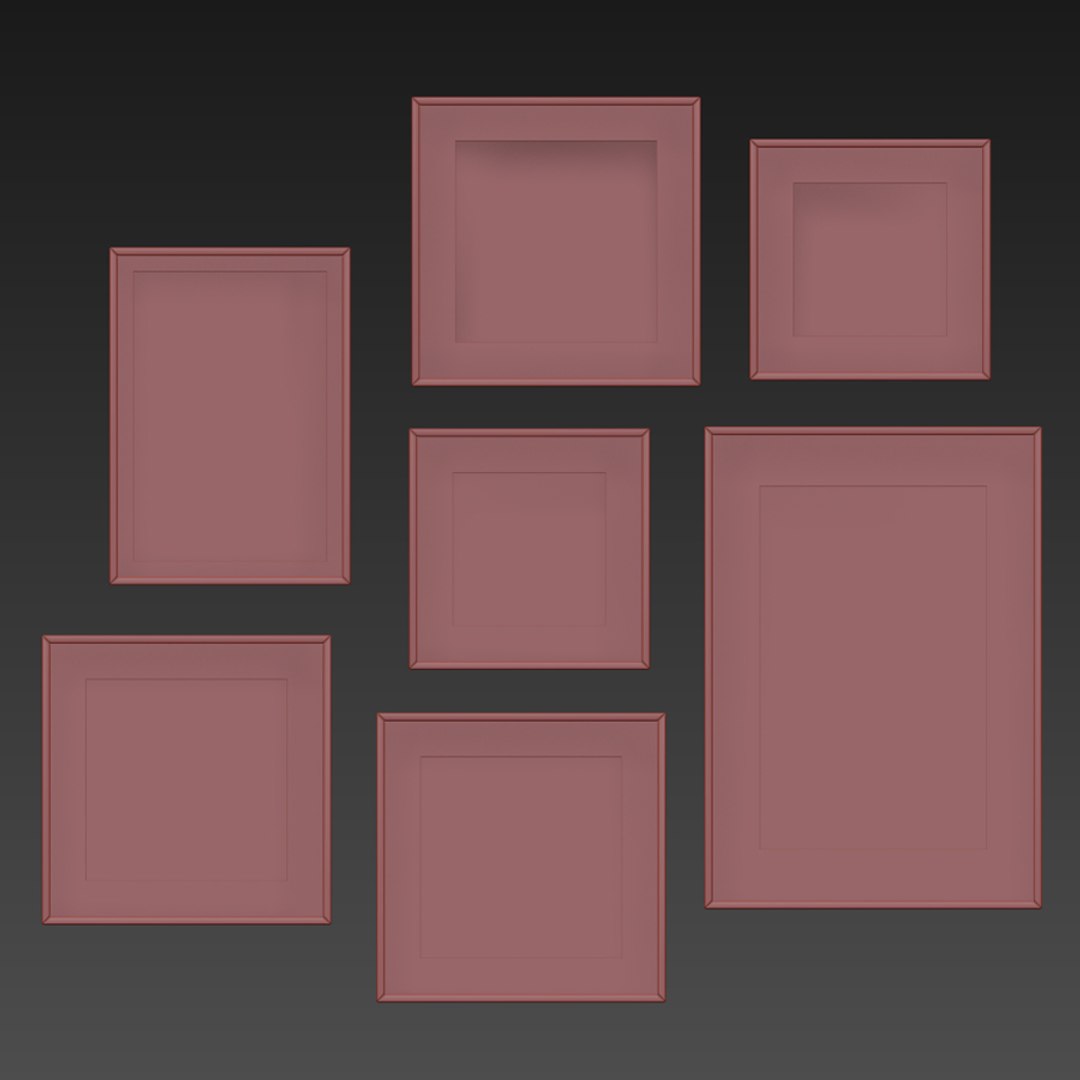 3D picture frames model - TurboSquid 1348716