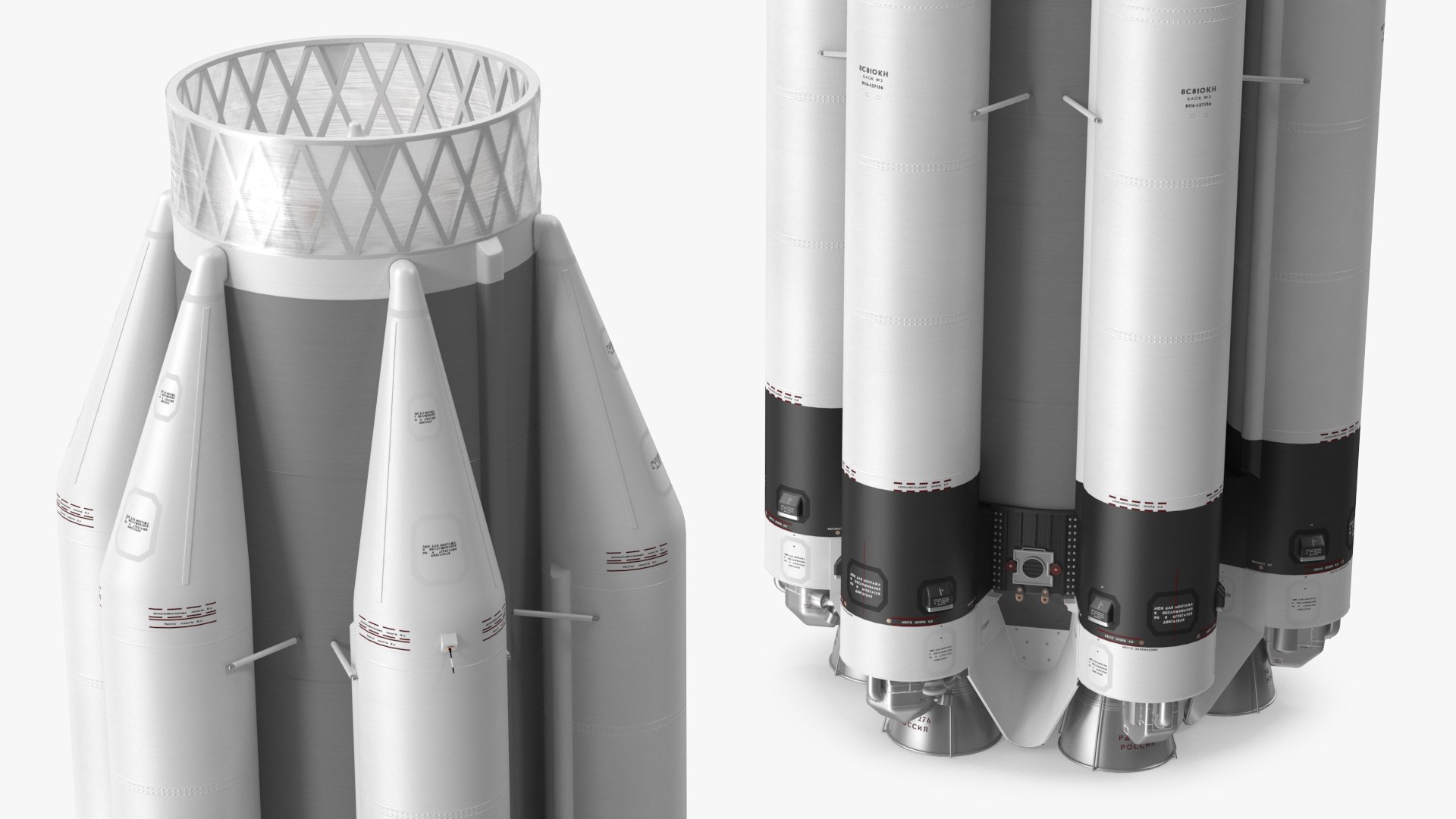 Angara Lift Rocket System Collection 3D model - TurboSquid 1775119
