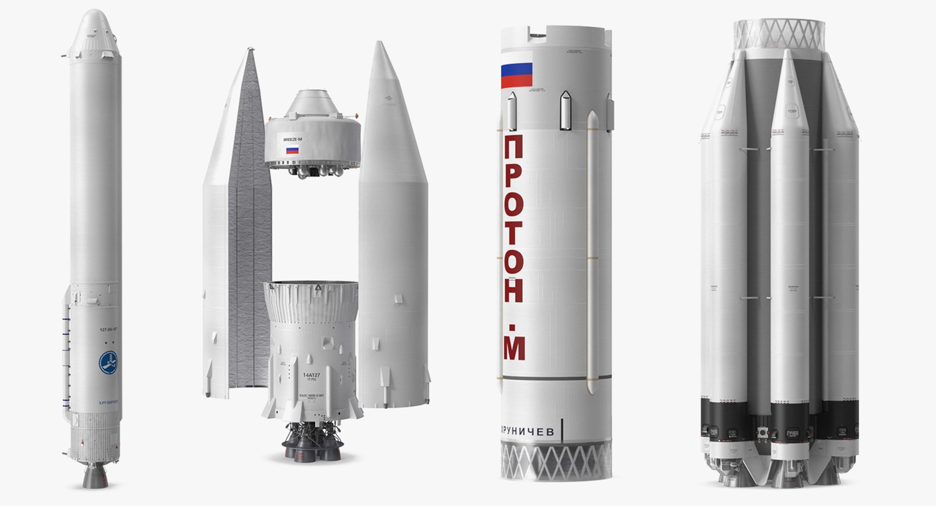 Angara Lift Rocket System Collection 3D model - TurboSquid 1775119