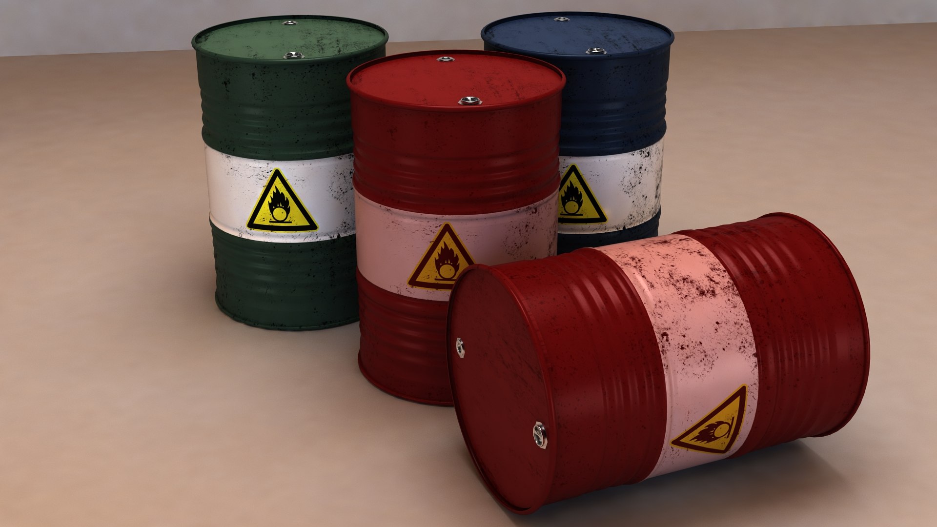 3D Oil Barrel Model - TurboSquid 1735073