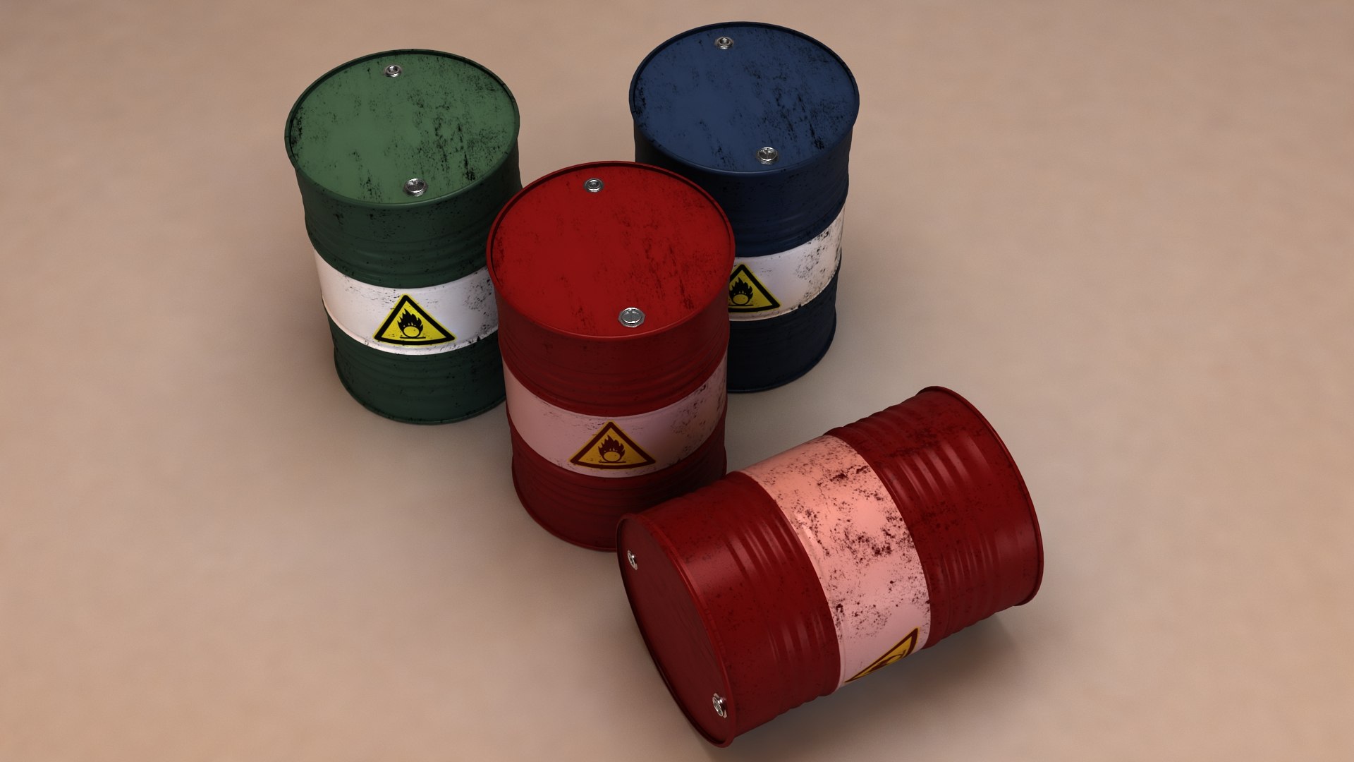 3D Oil Barrel Model - TurboSquid 1735073
