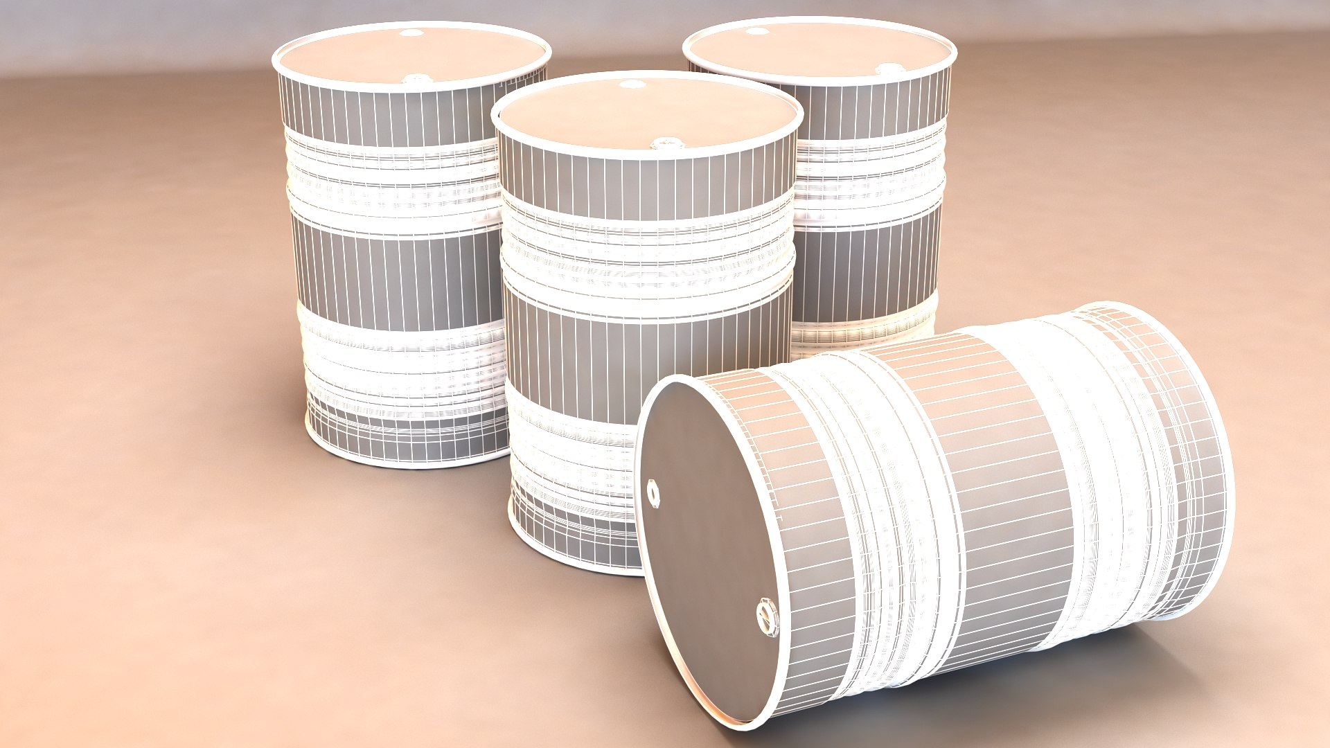 3D Oil Barrel Model - TurboSquid 1735073