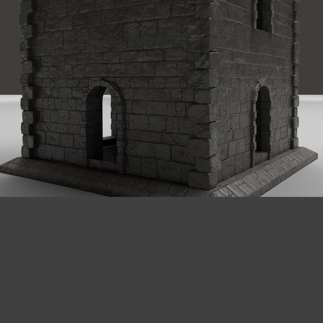 3D Moduler Castle Tower Model - TurboSquid 1298208