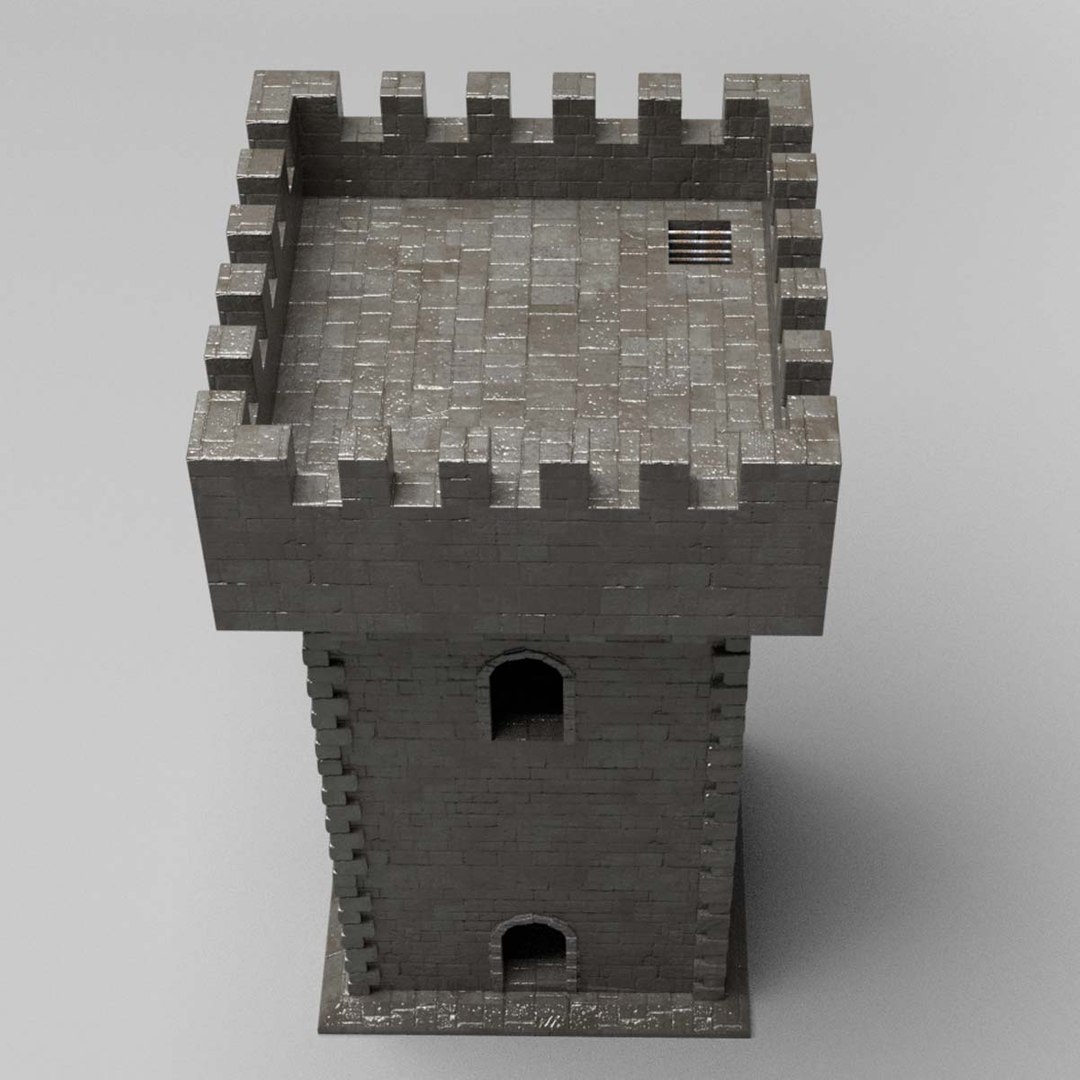 3D Moduler Castle Tower Model - TurboSquid 1298208