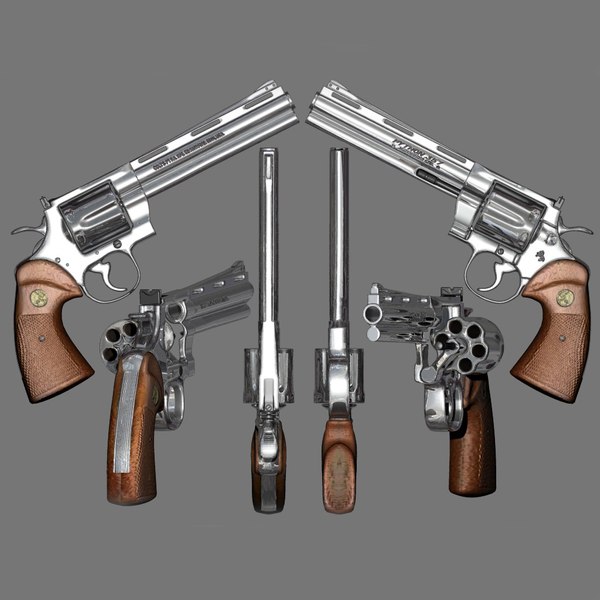 3d colt python gun model