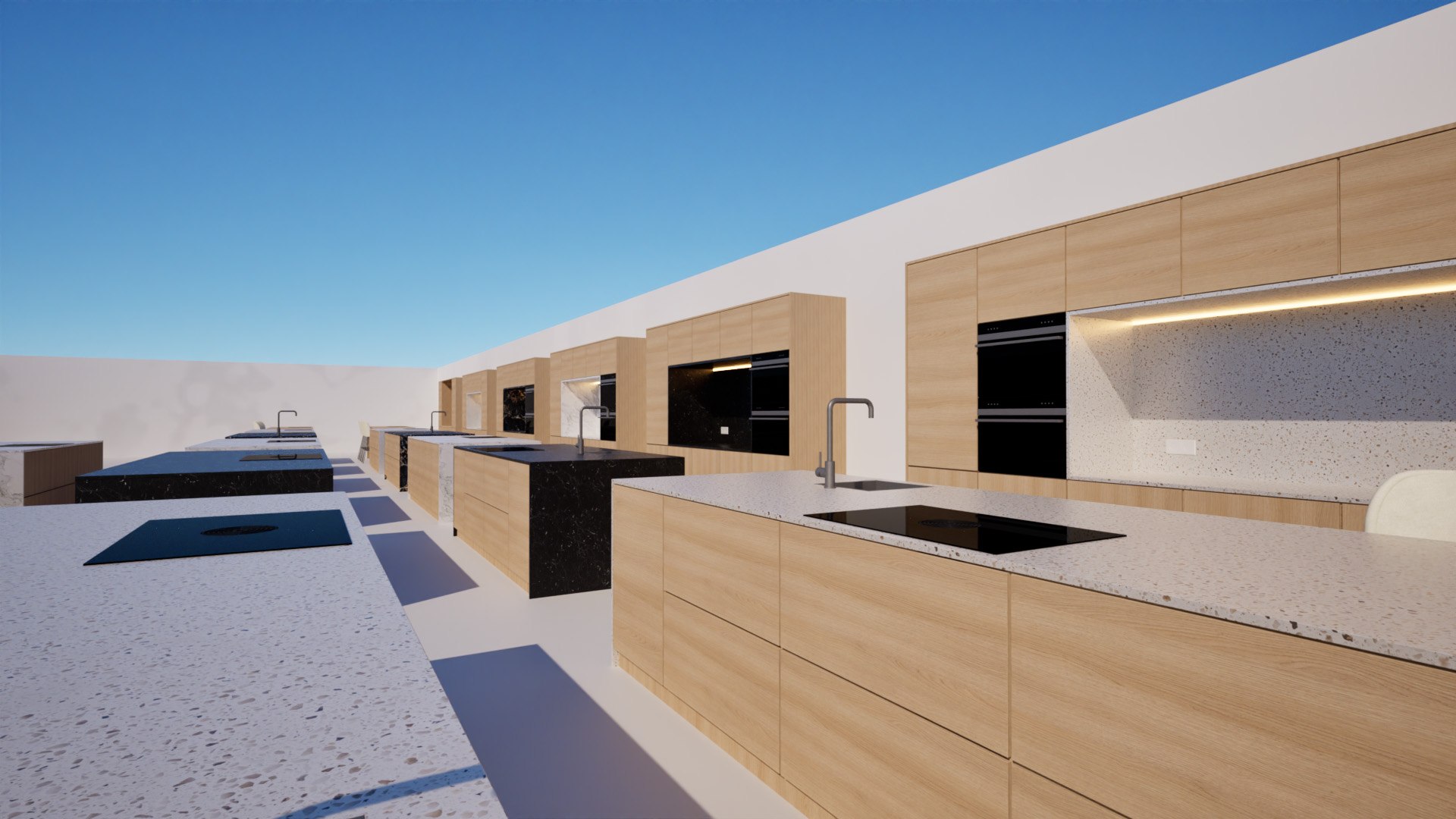 3D Various Kitchen Layouts - TurboSquid 2341280