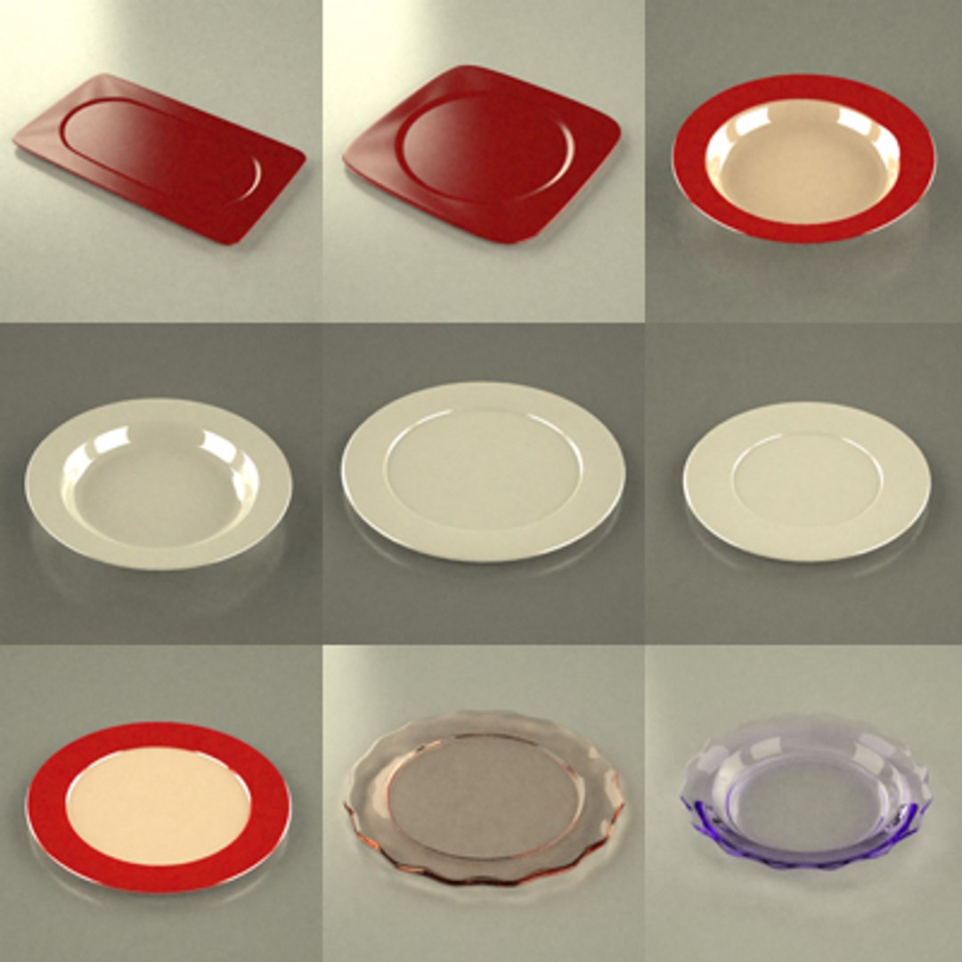 Dish Plate 3d Model