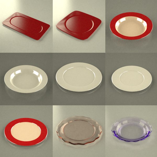 dish plate 3d model