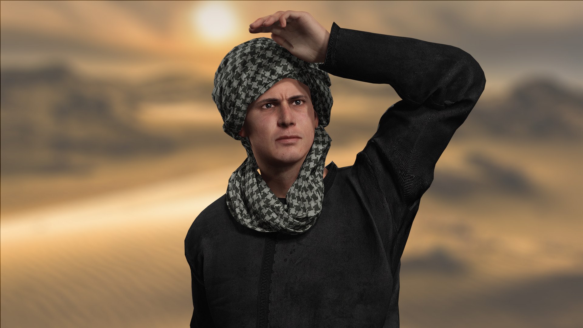 3D Arab Assassin 3D Character Rigged Game Ready - TurboSquid 2352339