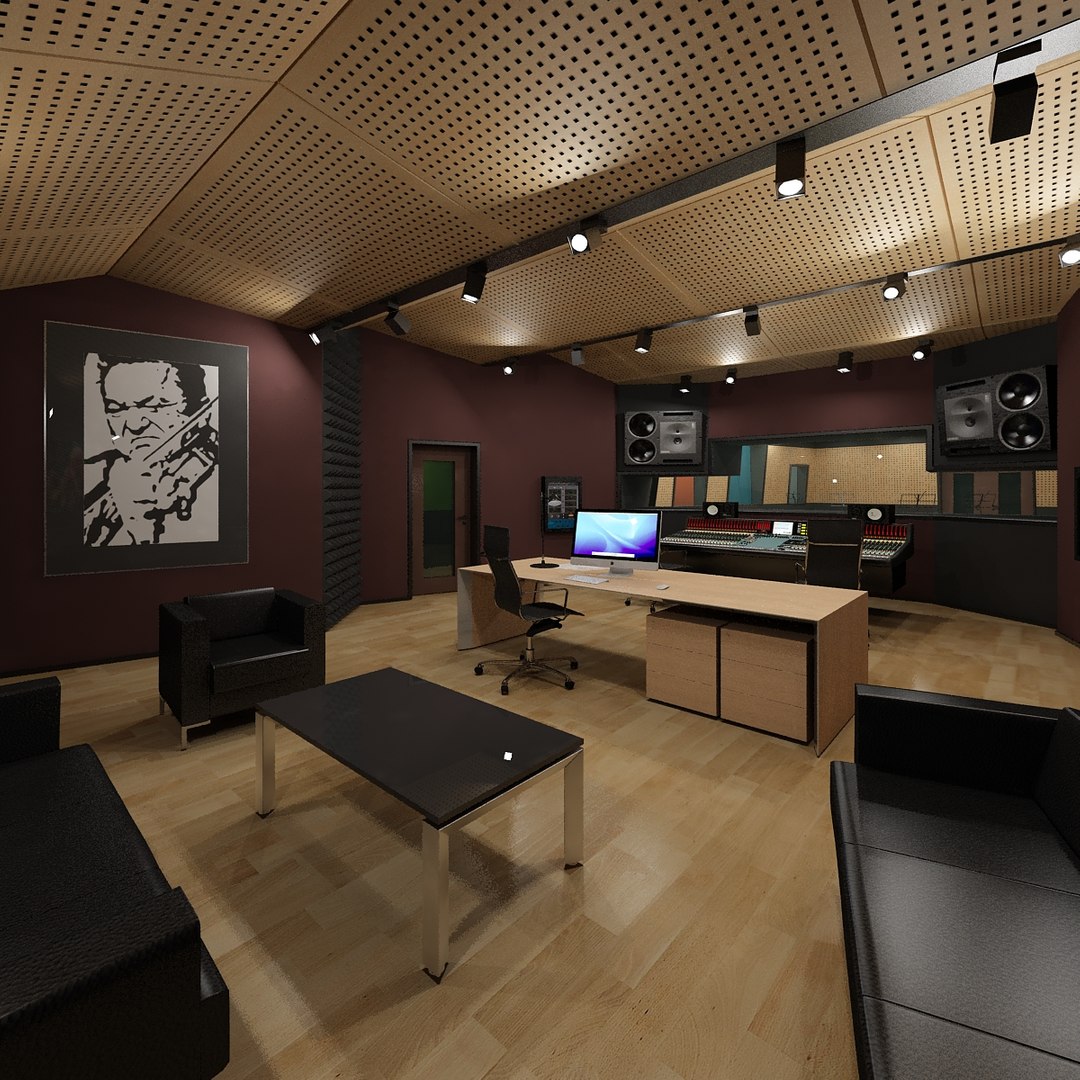 Recording Studio 3d Model