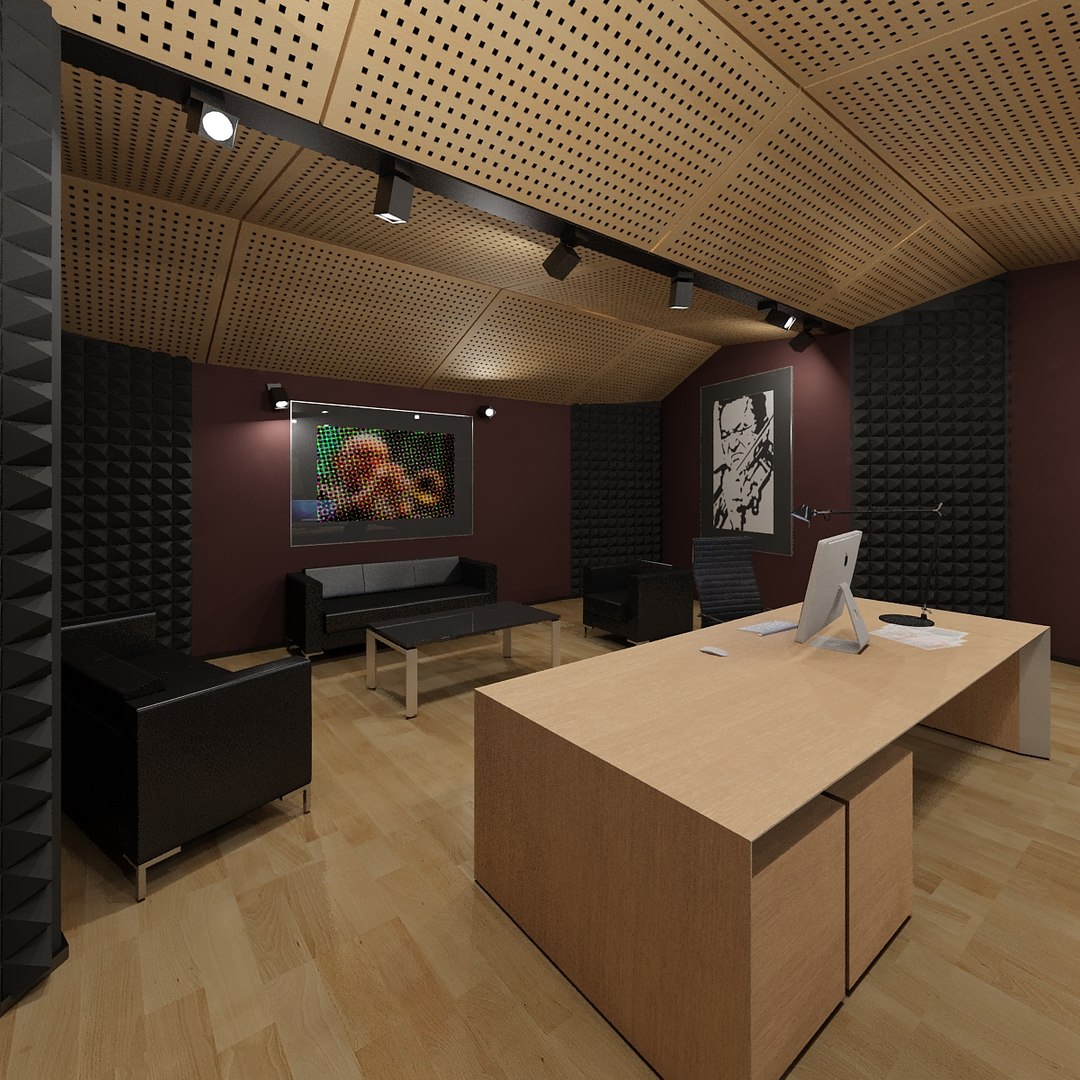 Recording Studio 3d Model