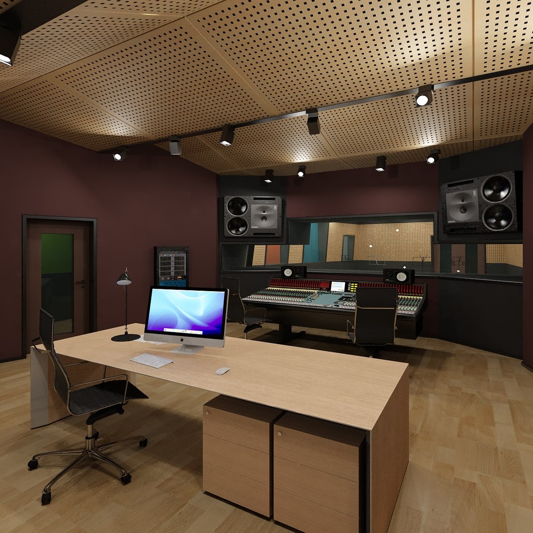 Recording Studio 3d Model