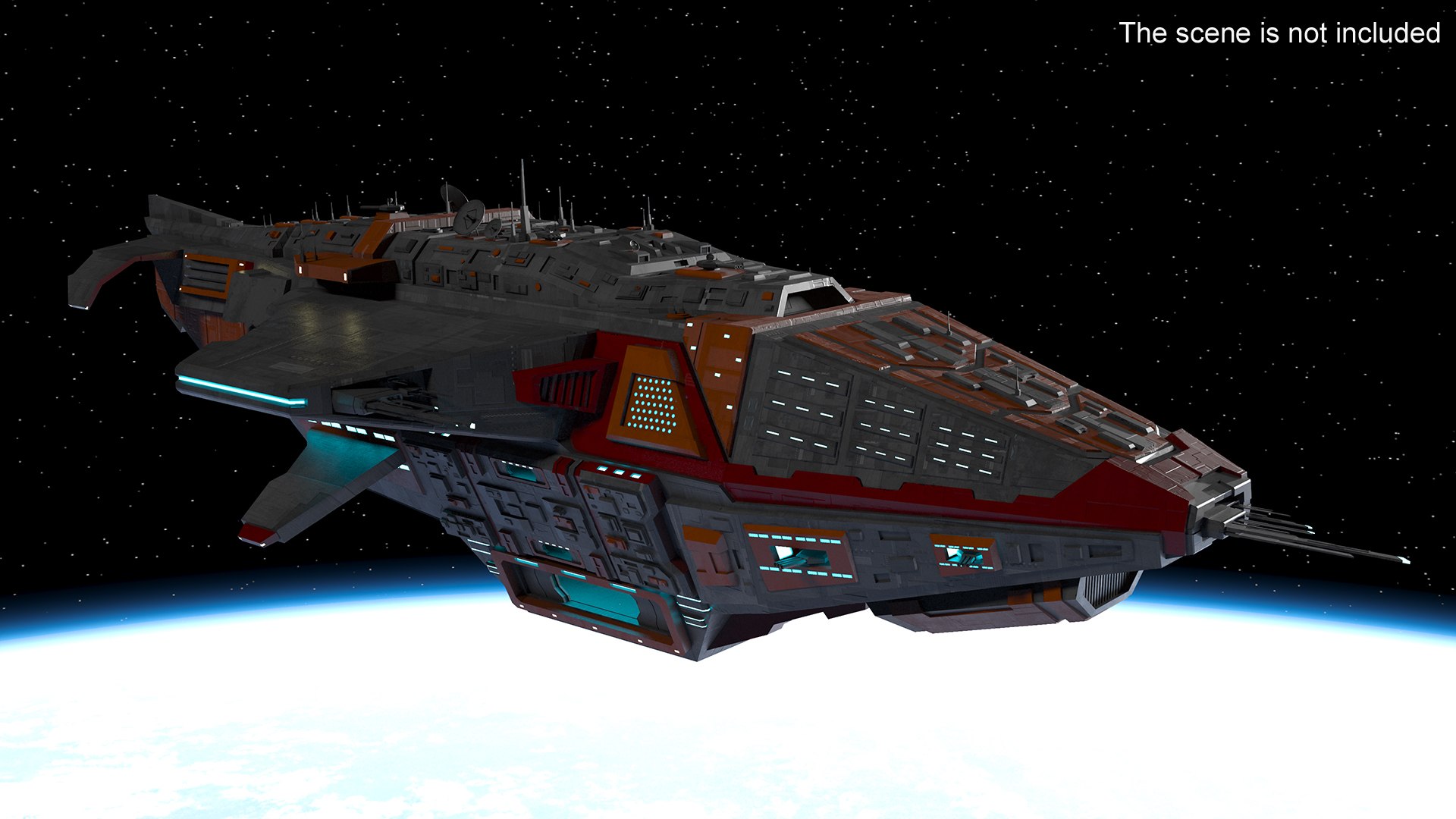 3D Futuristic Armored Spaceship - TurboSquid 2247302