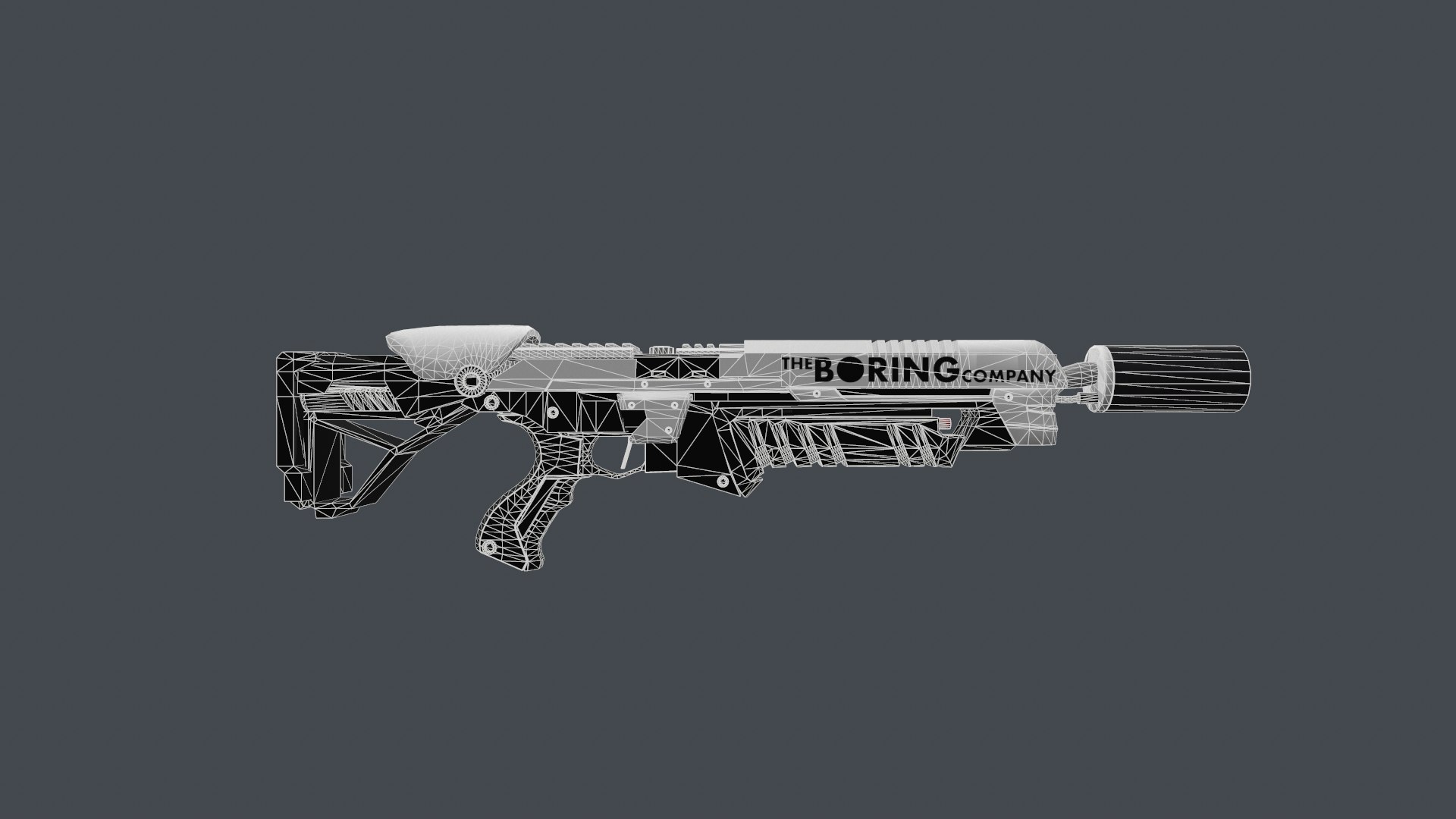 3D Boring Company Flamethrower - TurboSquid 1320238