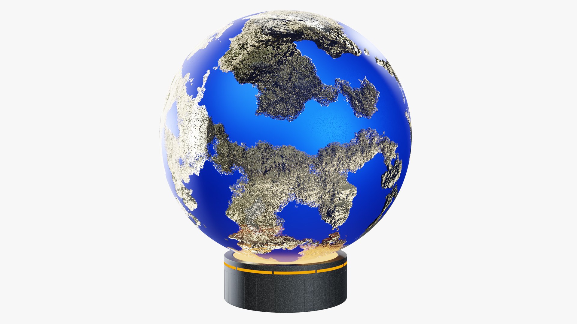 3D Alien Planet Globe - TurboSquid 1789049