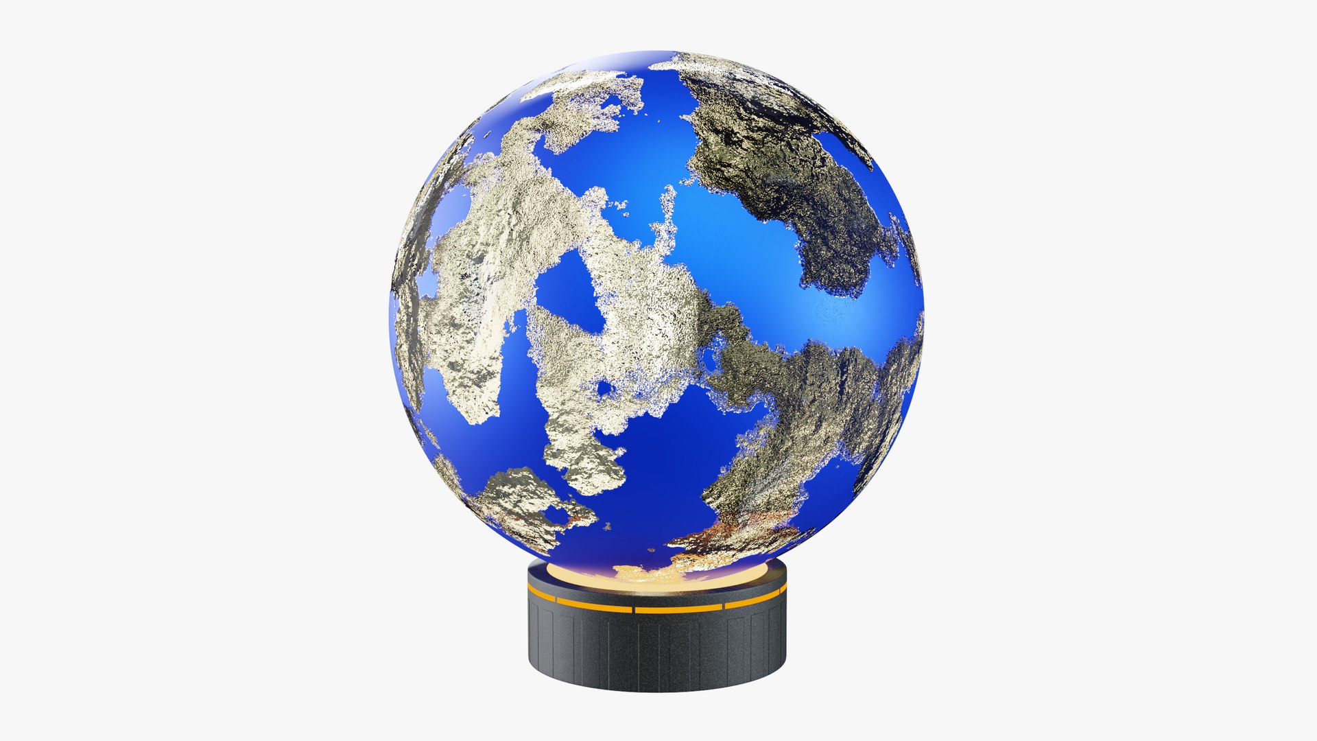 3D Alien Planet Globe - TurboSquid 1789049