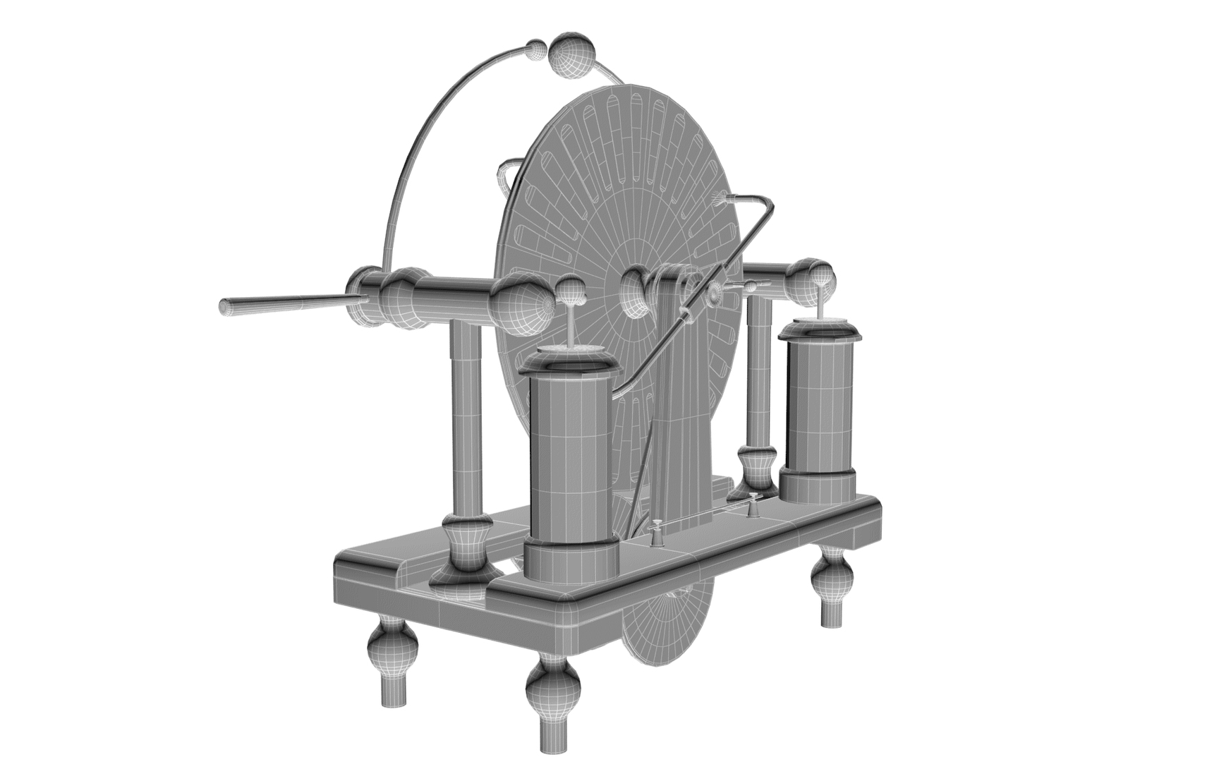 3D Wimshurst Machine - TurboSquid 1825452