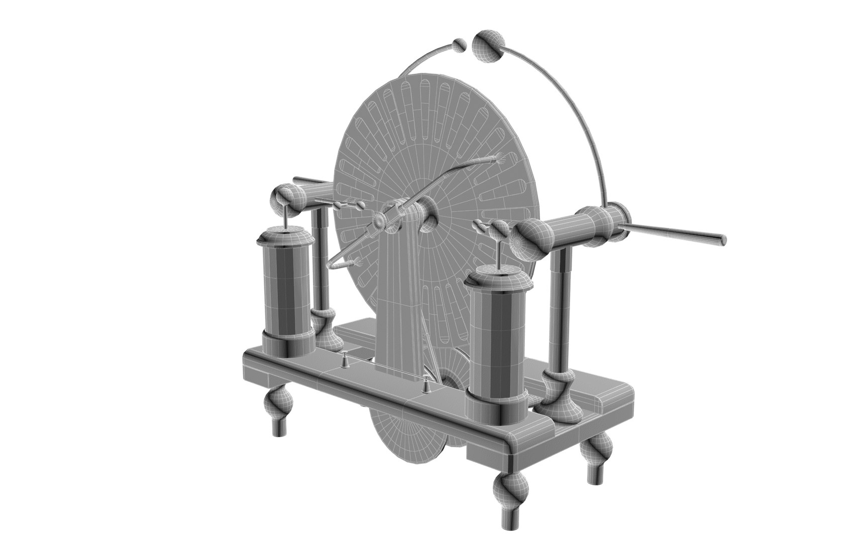 3D Wimshurst Machine - TurboSquid 1825452