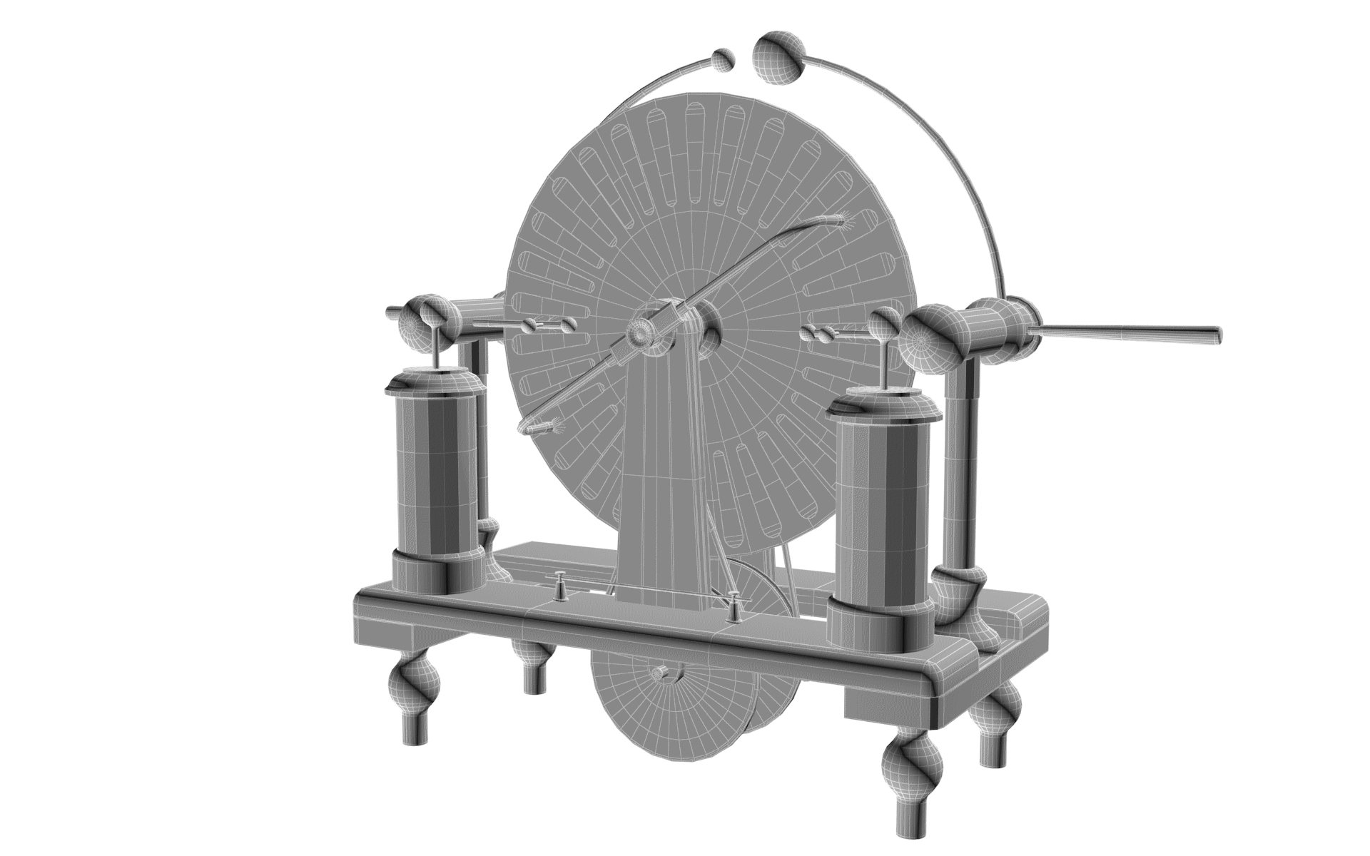 3D Wimshurst Machine - TurboSquid 1825452