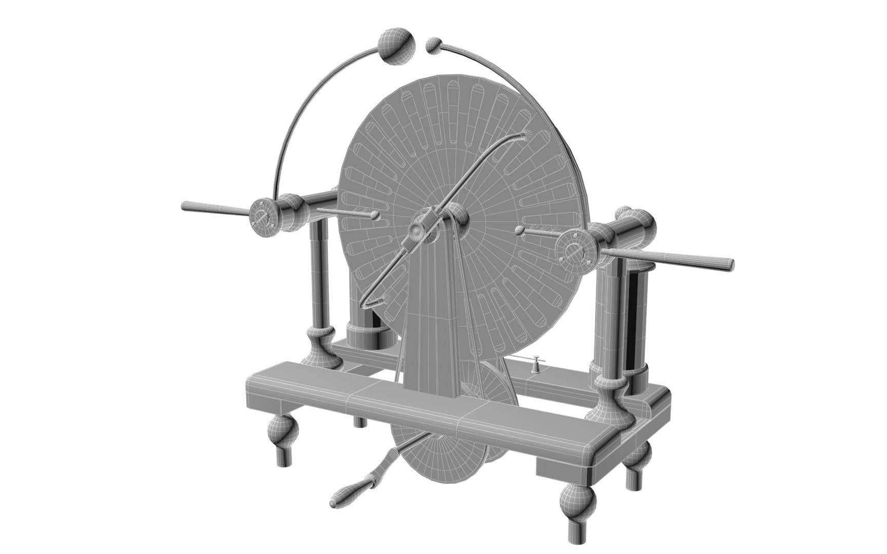 3D Wimshurst Machine - TurboSquid 1825452