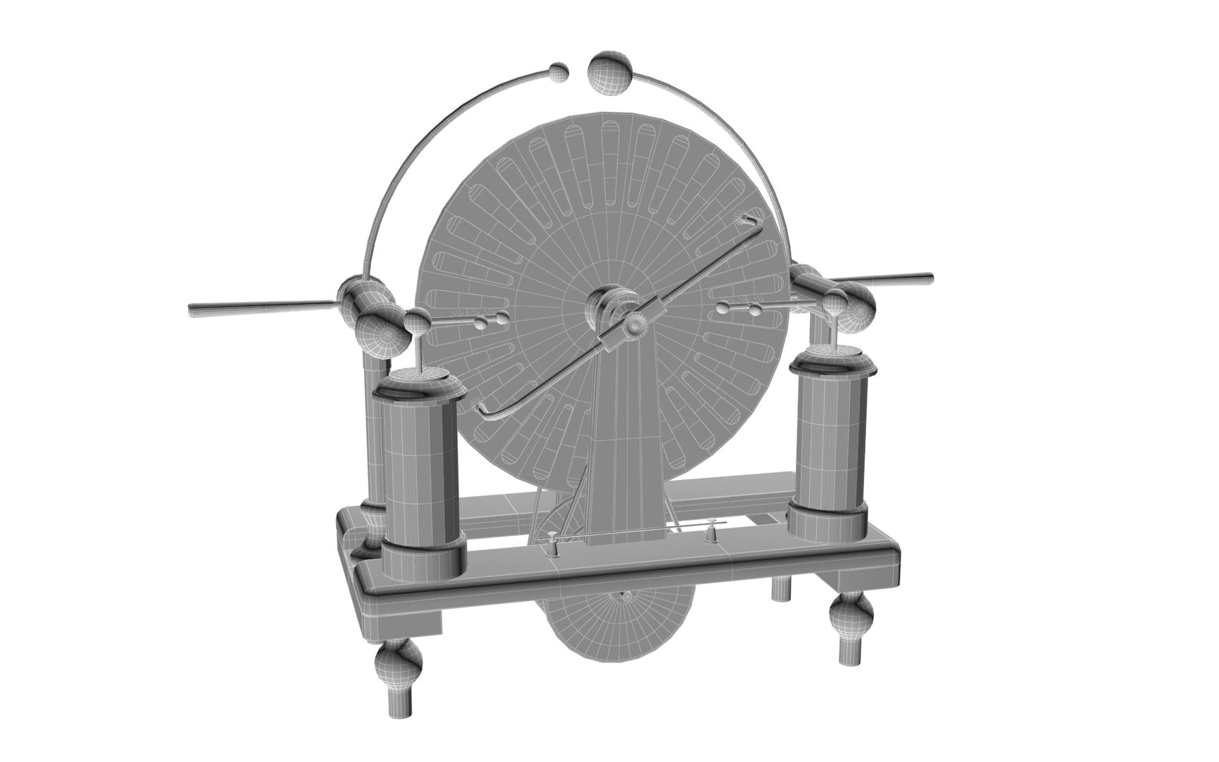 3D Wimshurst Machine - TurboSquid 1825452