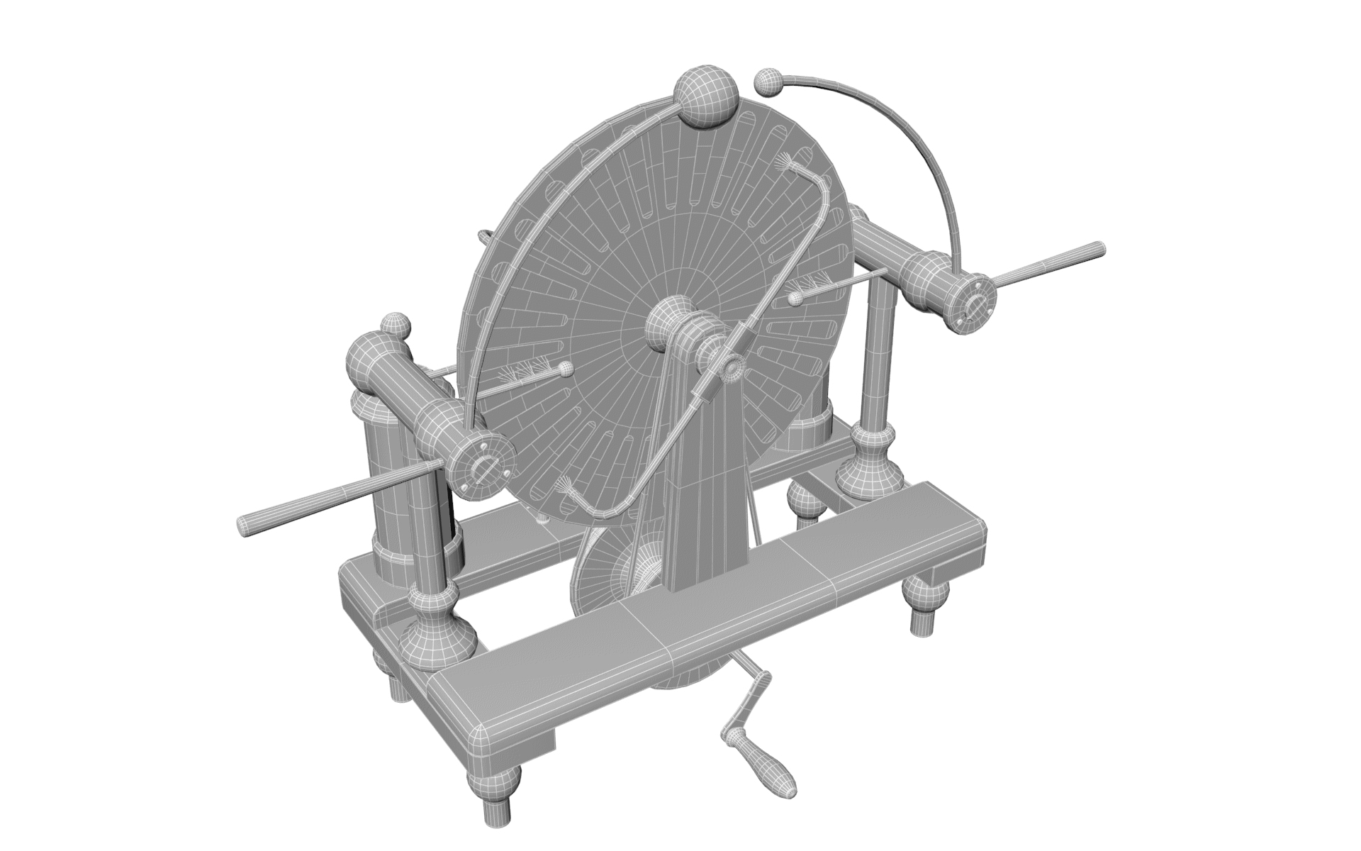 3D Wimshurst Machine - TurboSquid 1825452