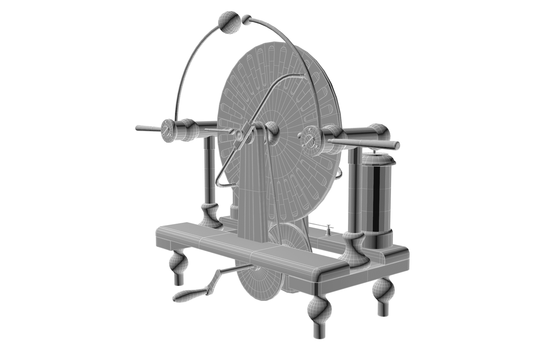 3D Wimshurst Machine - TurboSquid 1825452