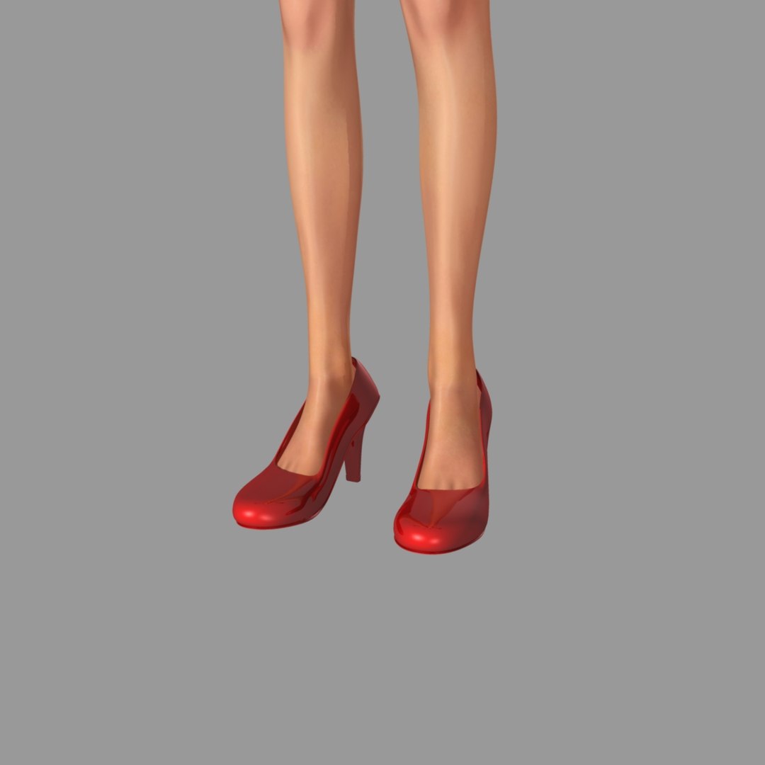 semi realistic female 3d model